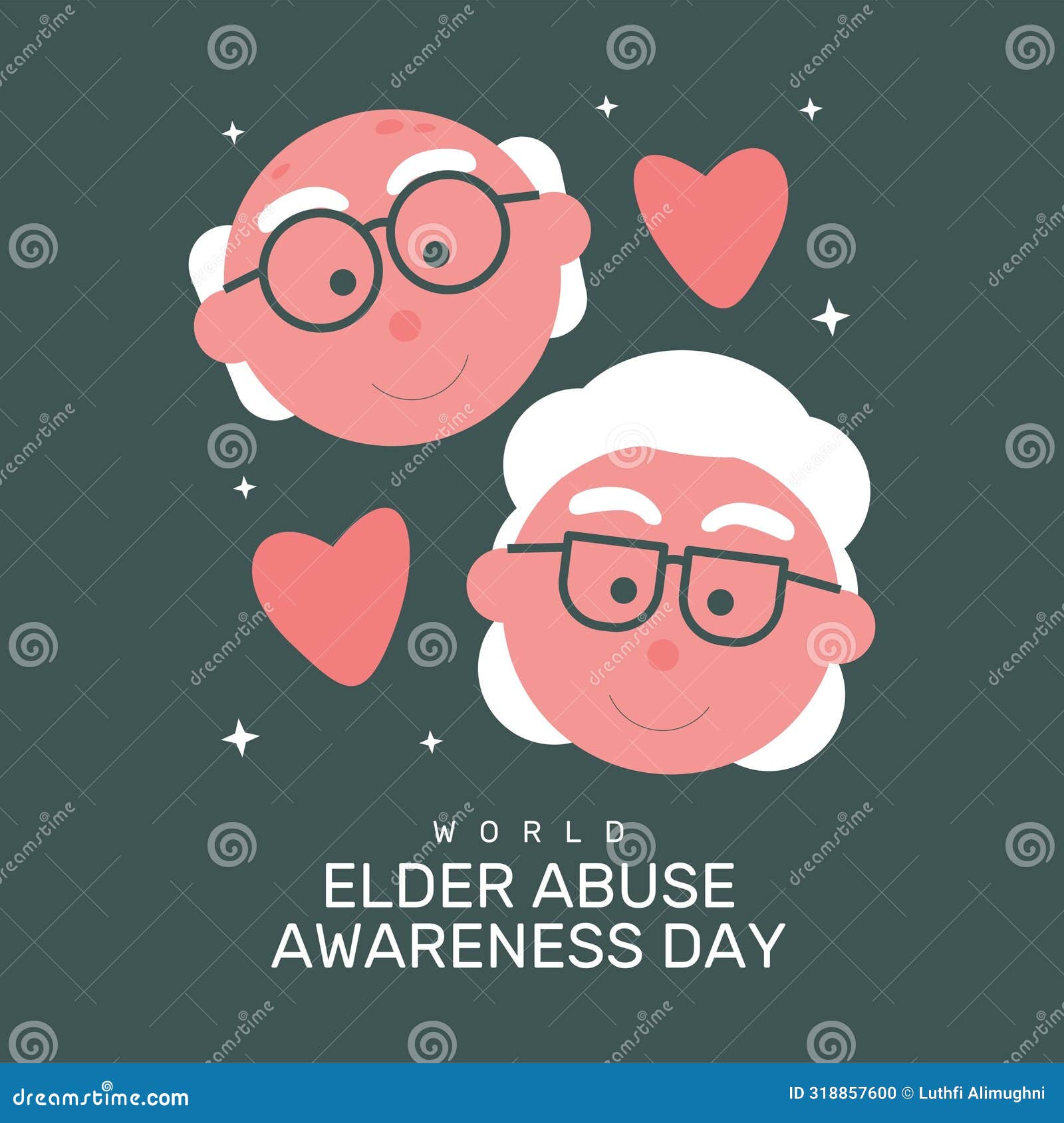 Vector World Elder Abuse Awareness Day Poster Template Stock Vector ...