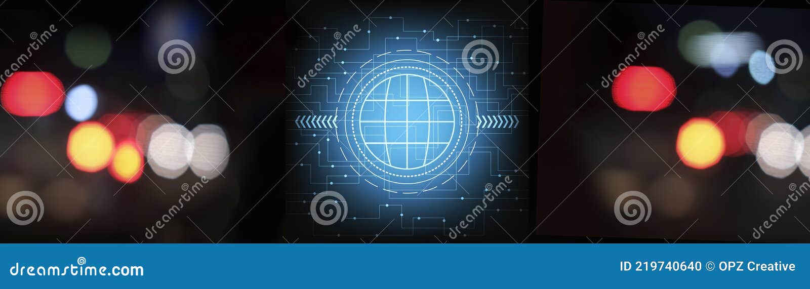 Vector World Future Technology Science Virtual To Internet Lot ...