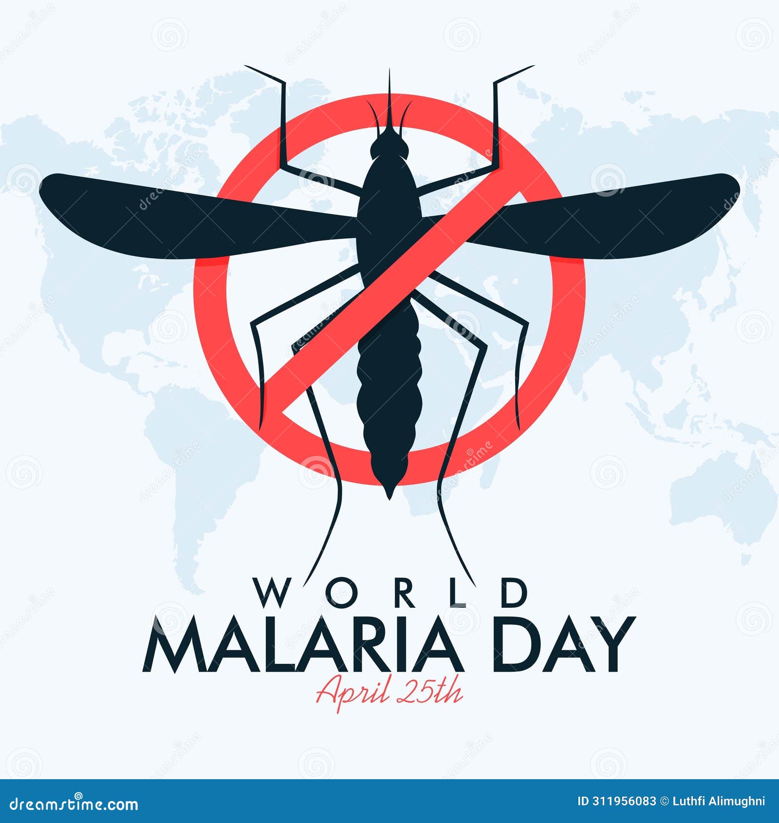 Vector World Malaria Day Poster Template Stock Vector - Illustration of vaccine, africa: 311956083
