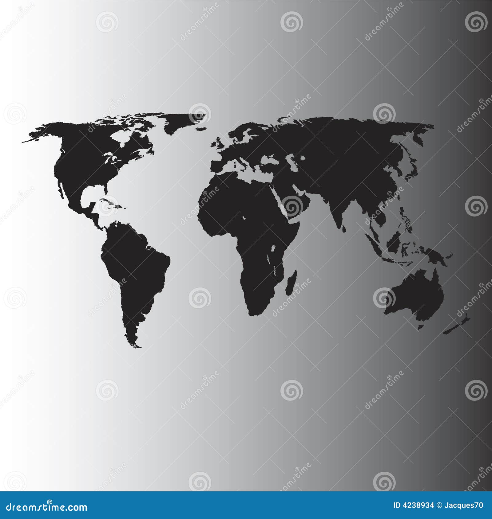 World Map Shaded Ocean Stock Illustrations – 207 World Map Shaded Ocean ...