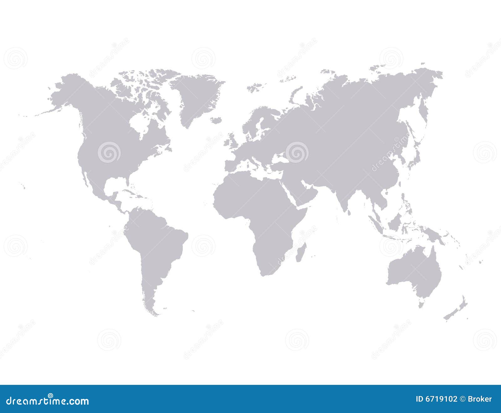 Vector world map stock vector. Illustration of america - 6719102