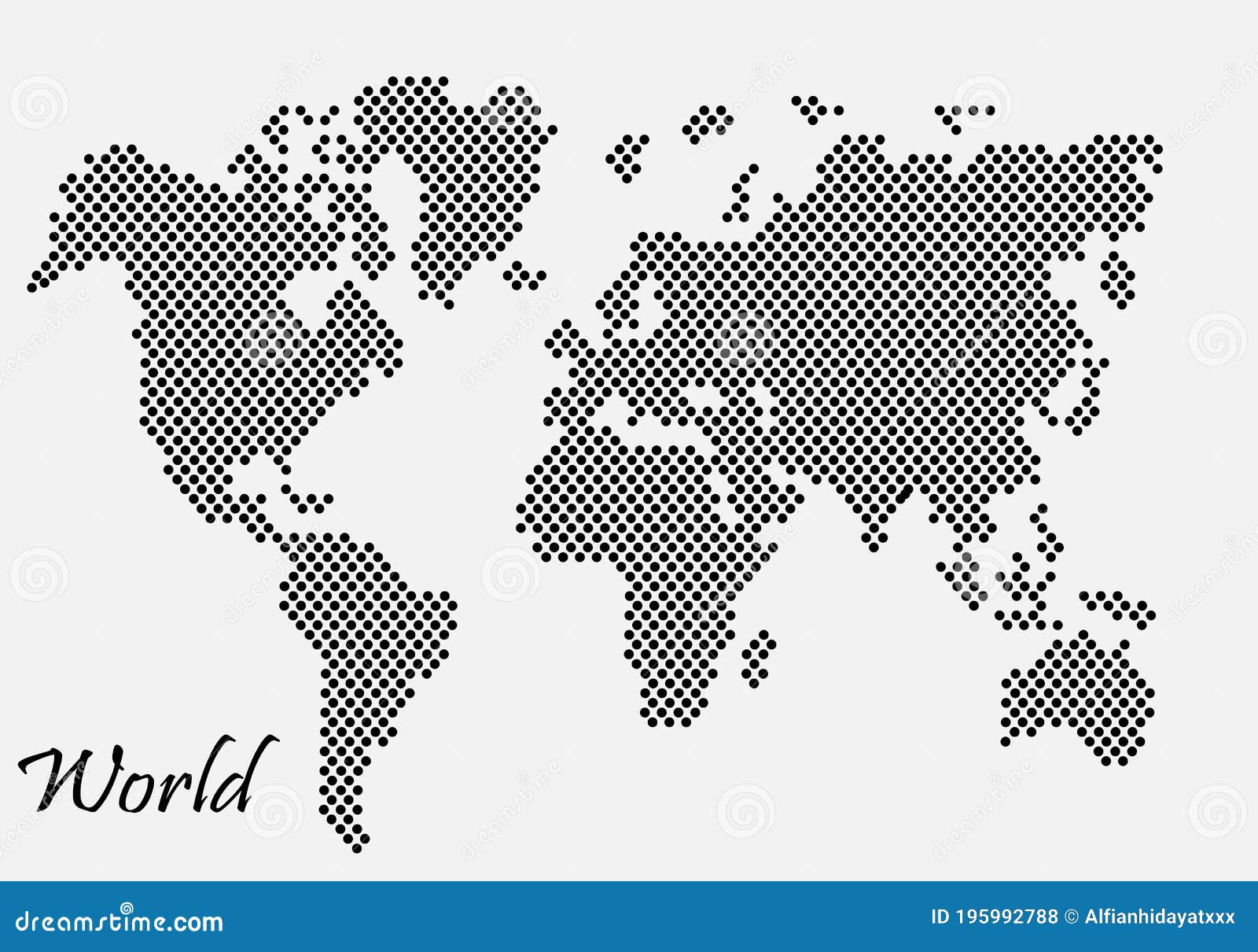 Vector World Map Black White Background Stock Vector - Illustration of ...