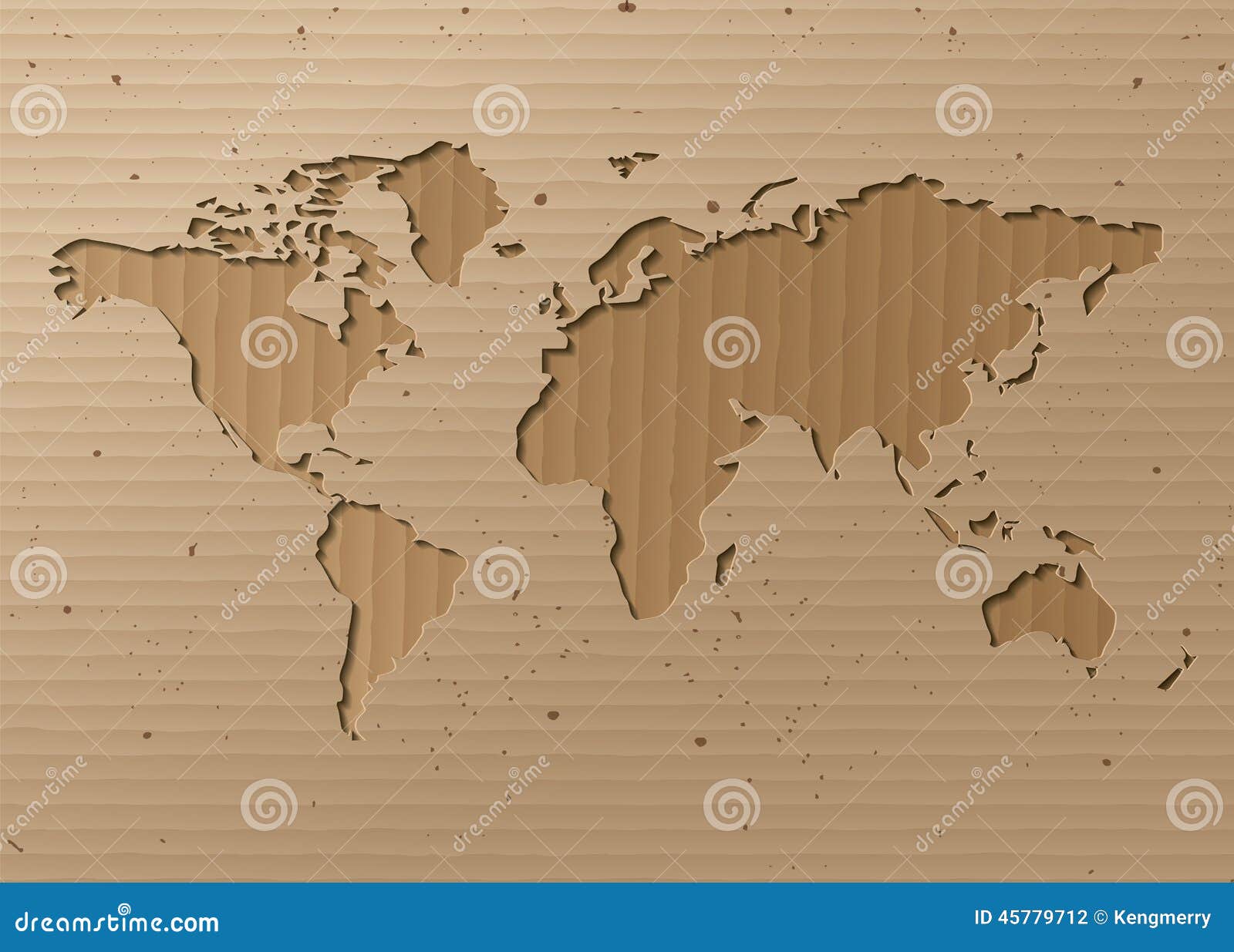 World Map Brown Countries Vector Illustration | CartoonDealer.com #56605074