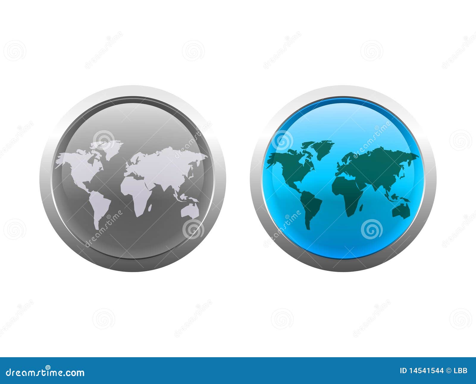 Vector World Map Buttons | CartoonDealer.com #14541544