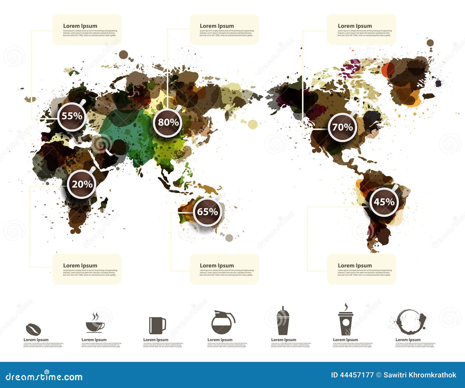 World Map Splatter Backgrounds Cartoon Vector | CartoonDealer.com #4105375