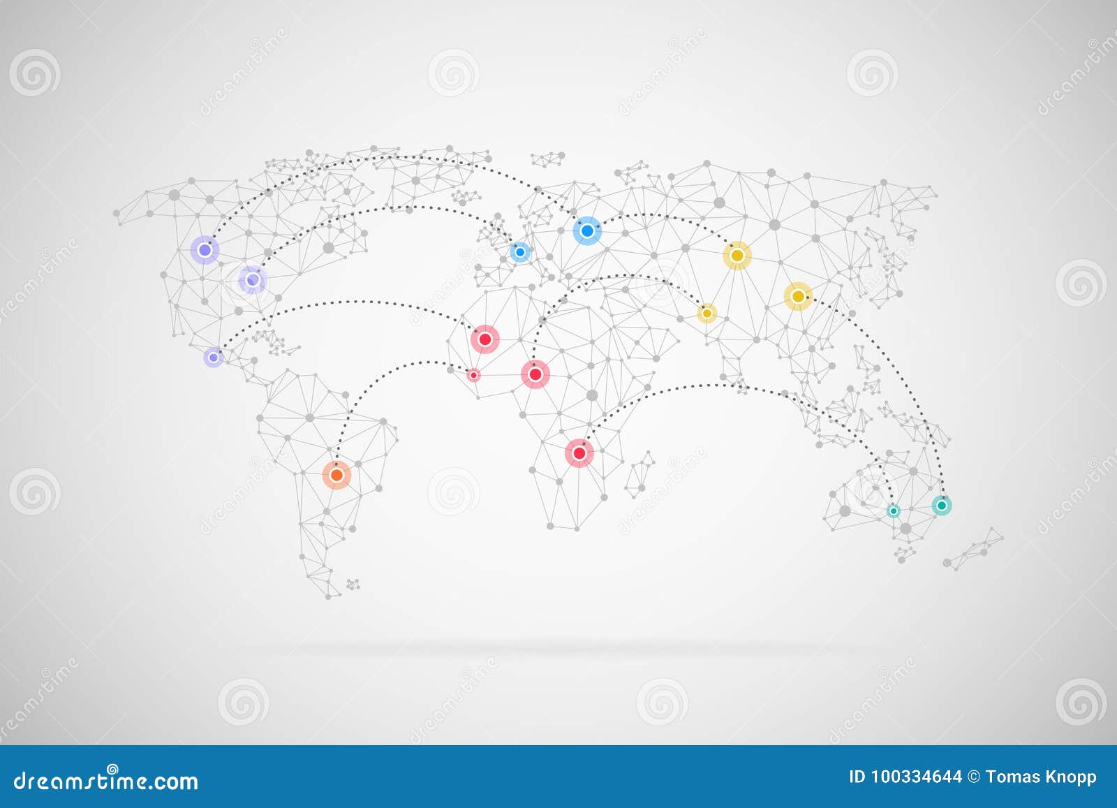 World map connection stock vector. Illustration of geometric - 100334644