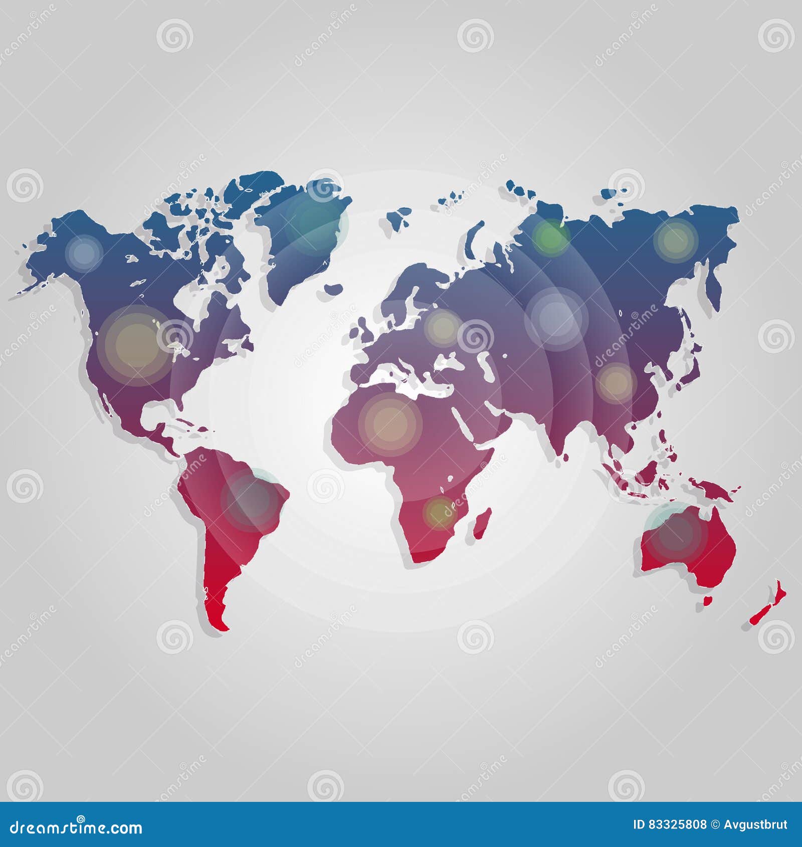 Vector World Map Connection. Worldmap Template for Website, Design ...