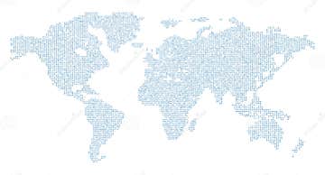 Vector World Map with English Alphabet Stock Vector - Illustration of ...