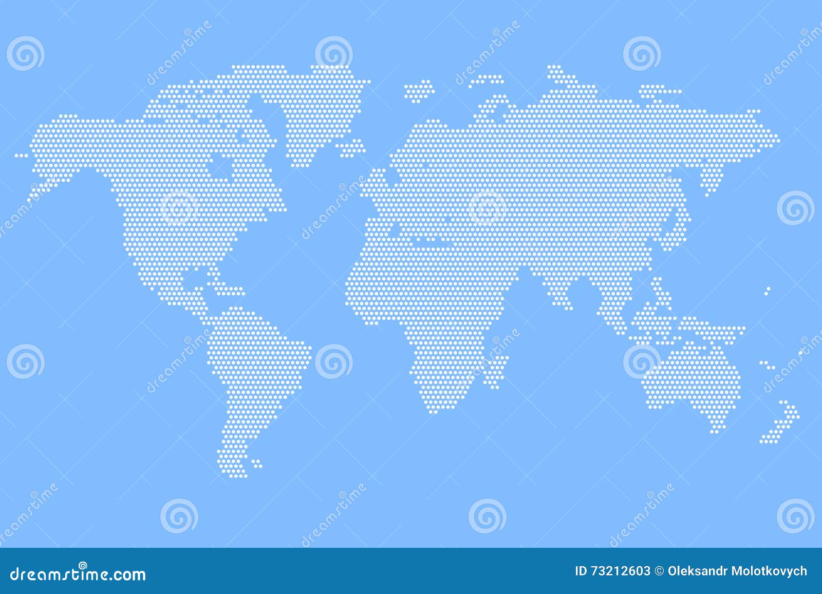 Vector World Map Filled of Circles. Stock Vector - Illustration of ...