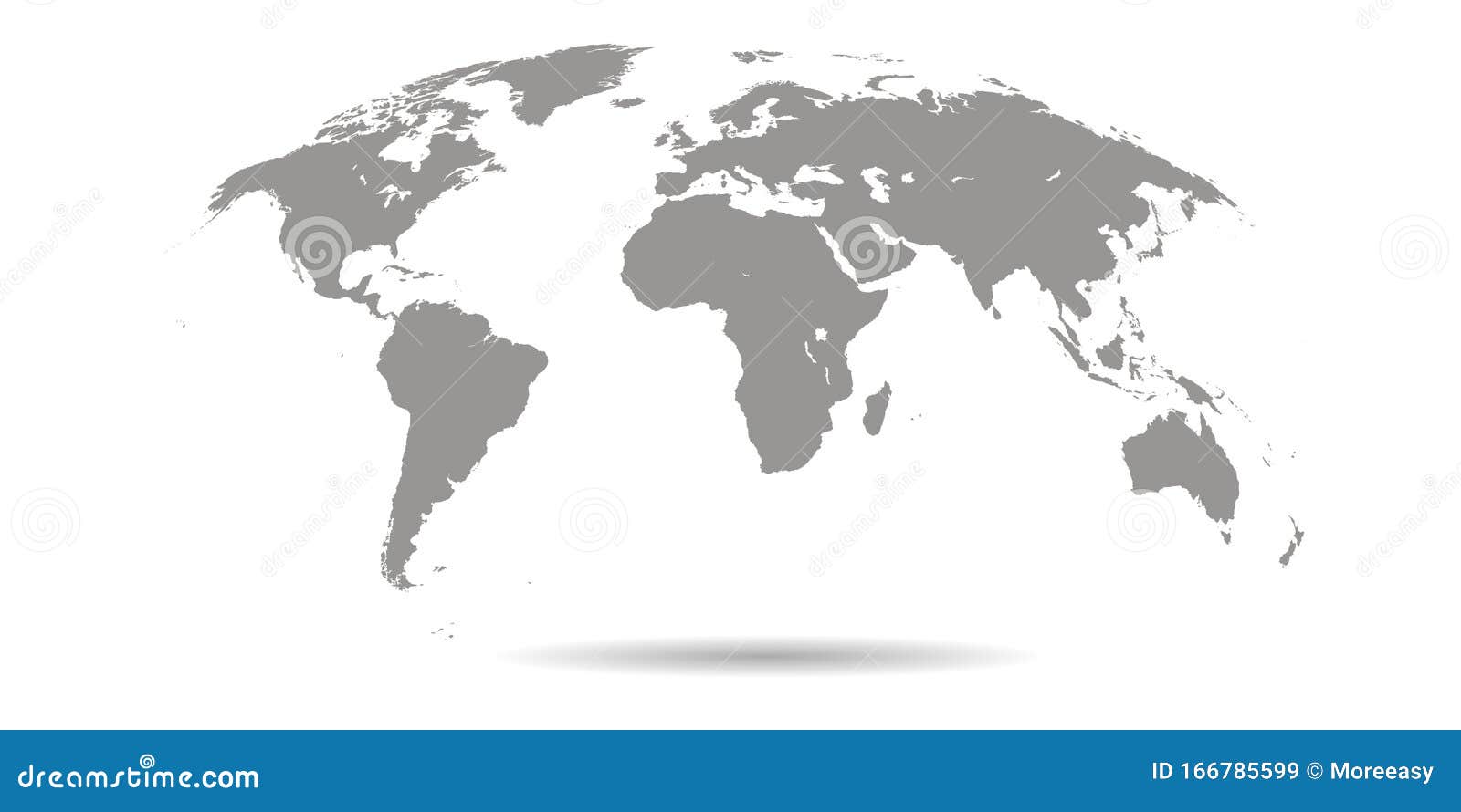 Vector World Map. Grey Color. 3d Graphic Background. Stock Vector ...