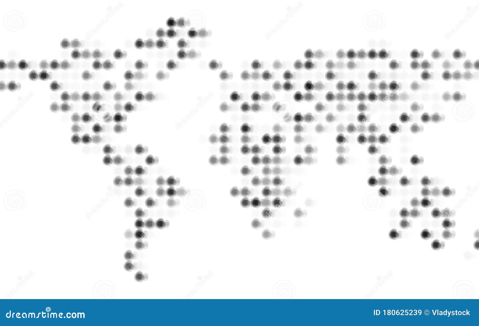 Vector World Map Illustration with Colorful Circles Stock Vector ...