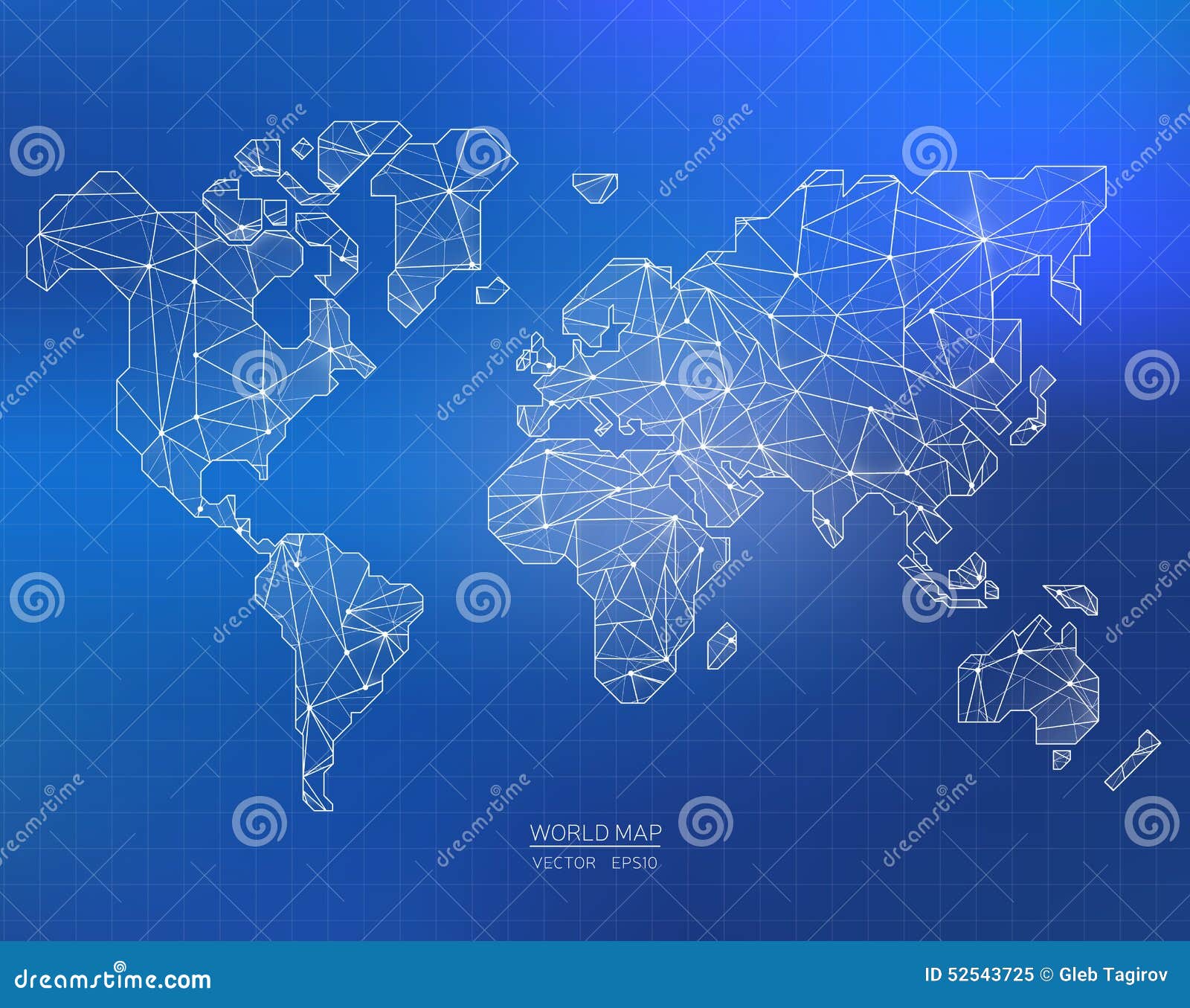 Vector World Map Illustration Stock Vector - Illustration of business ...