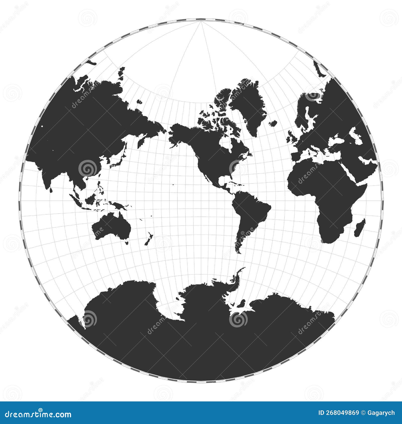 Vector World Map. | CartoonDealer.com #268049869