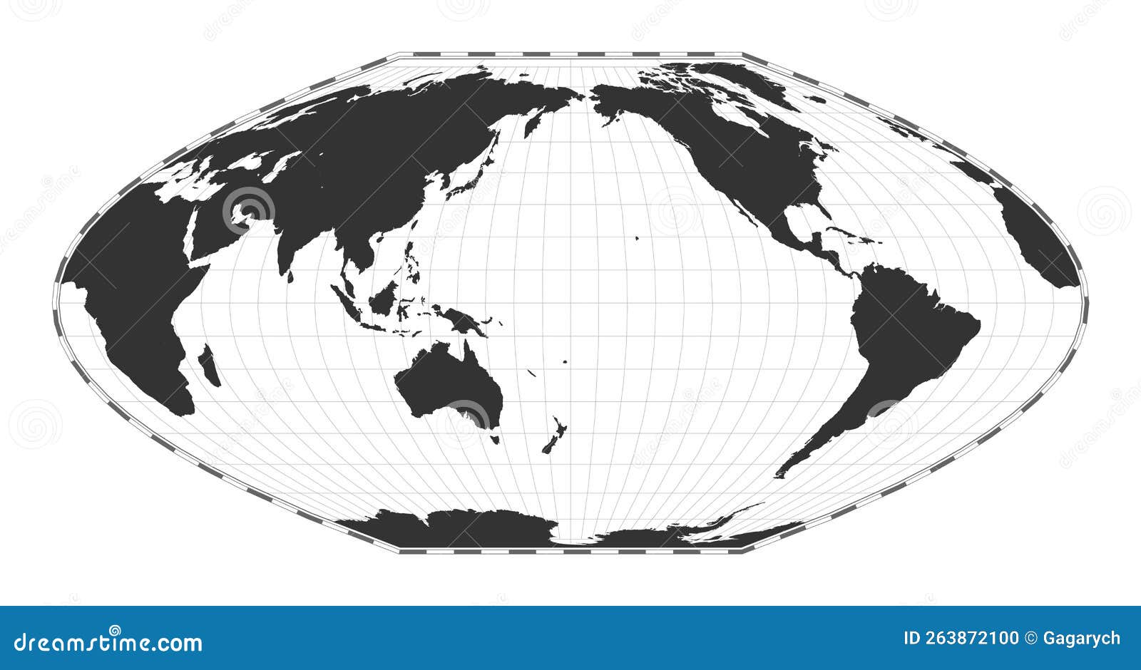 Vector world map. stock vector. Illustration of circle - 263872100