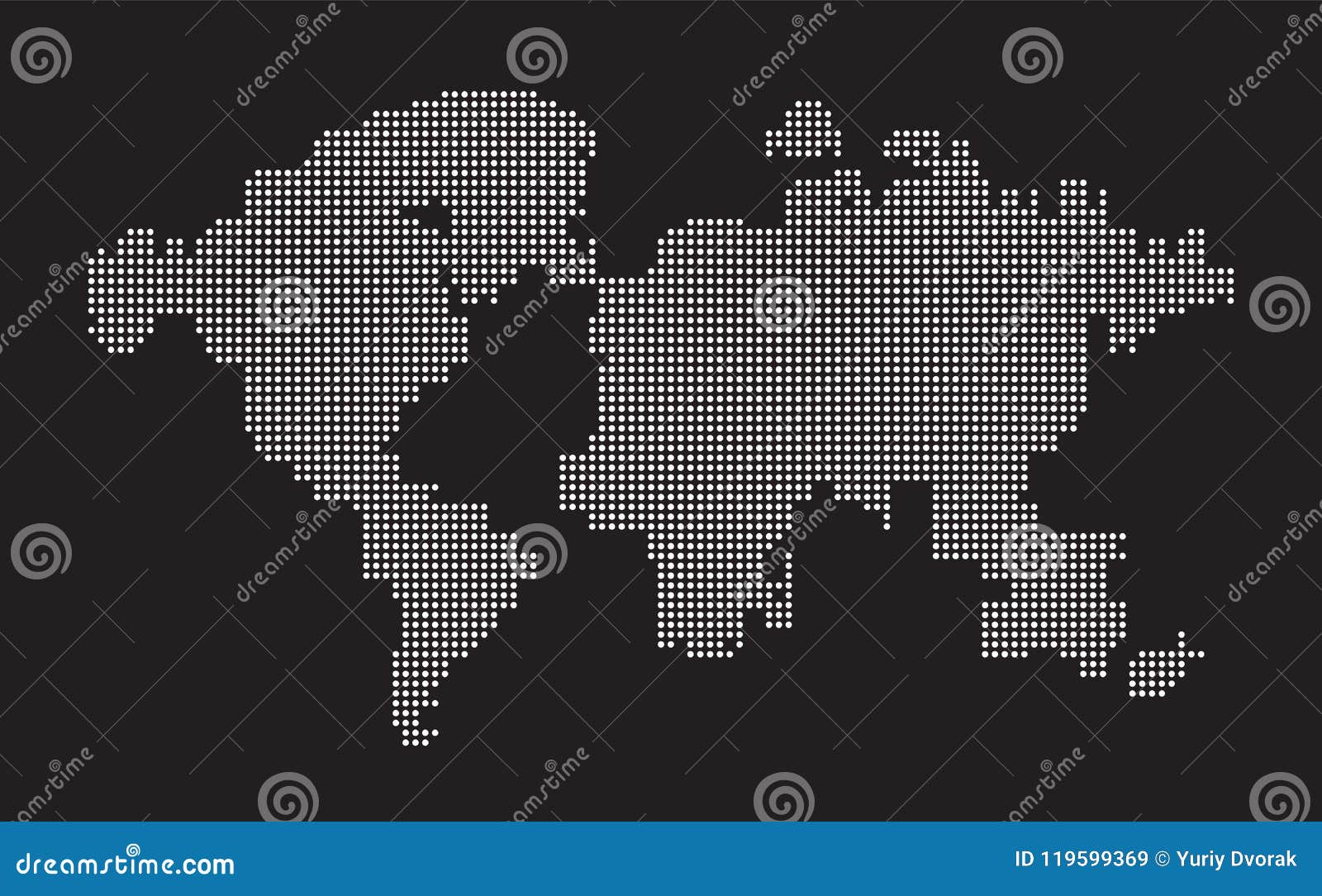 World Map Point Dots Composition, Representing the Global, Global ...