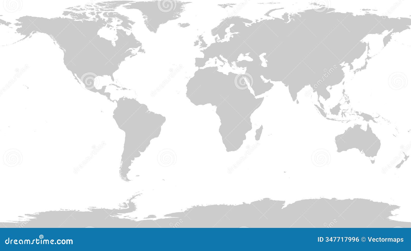 World Map with Outline in World Patterson Coordinate System Stock ...