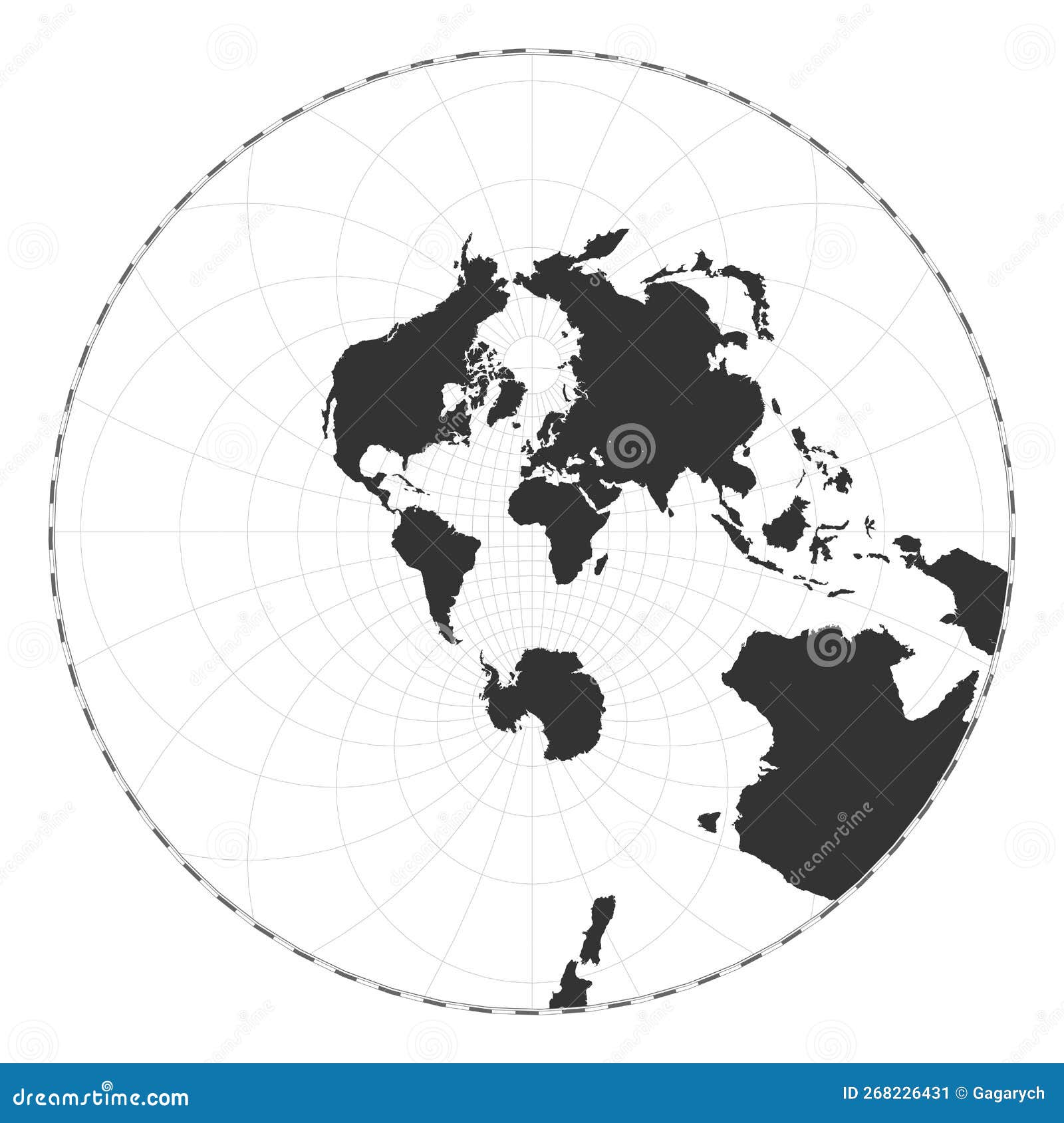 Vector world map. stock vector. Illustration of national - 268226431
