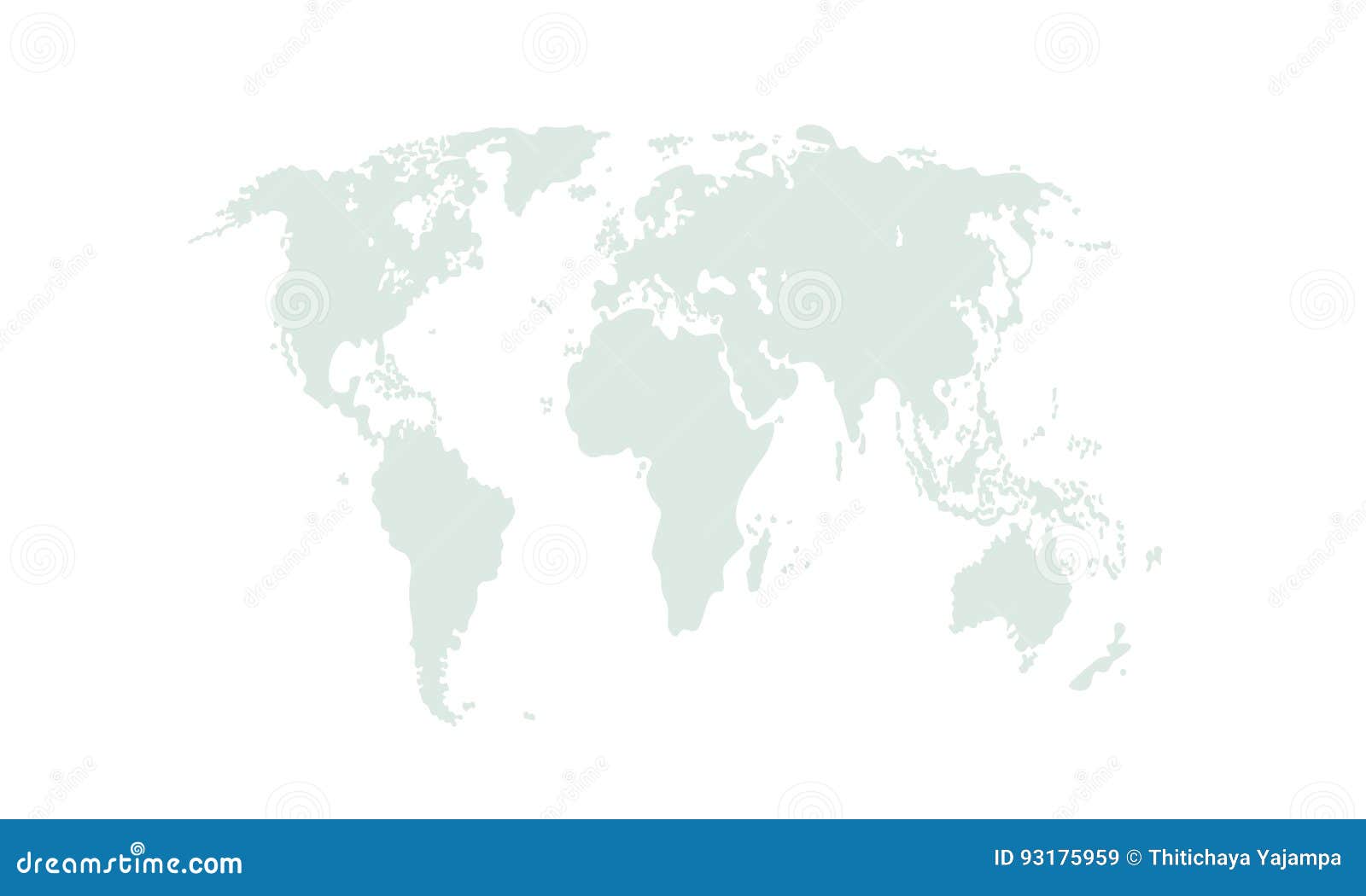 Vector World Map On White Background . | CartoonDealer.com #93175959