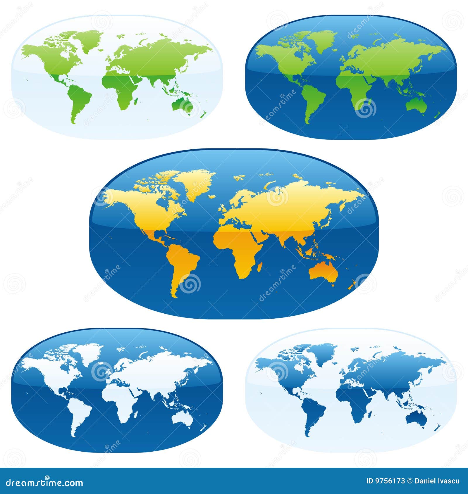 Vector world maps stock vector. Illustration of geography - 9756173