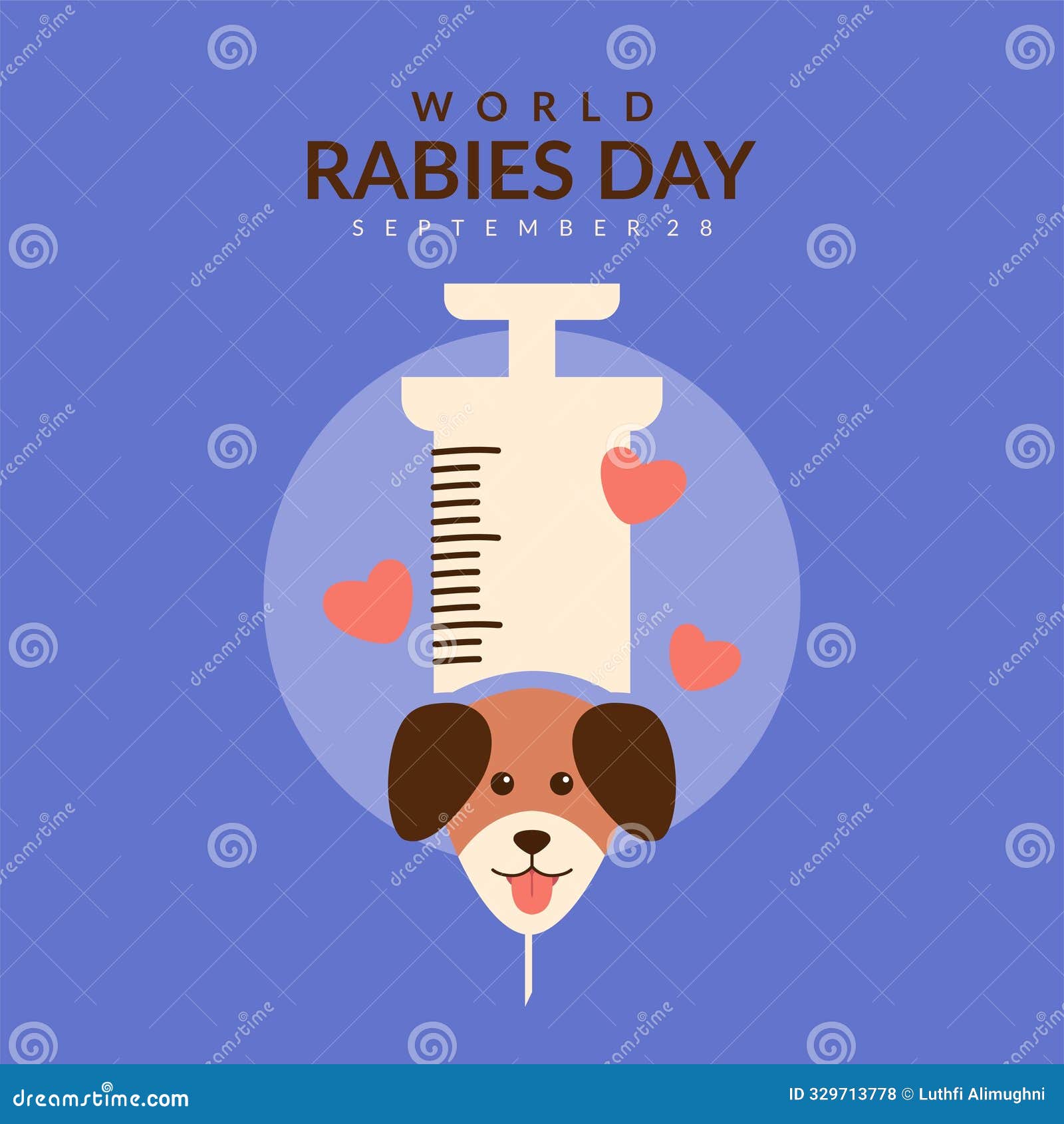 Vector World Rabies Day Poster Template Stock Illustration ...