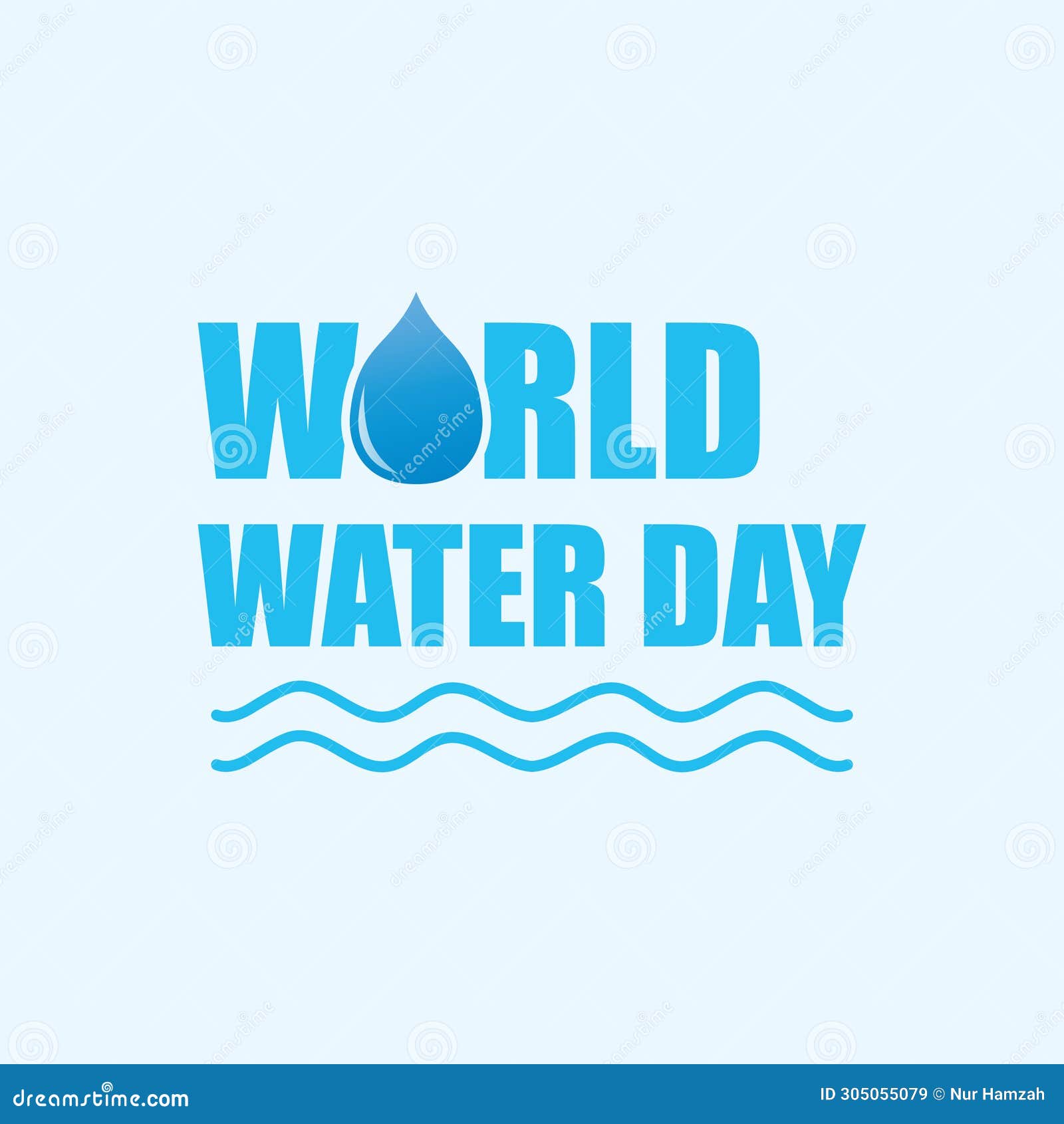 Vector World Water Day Logo Template Stock Vector - Illustration of ...