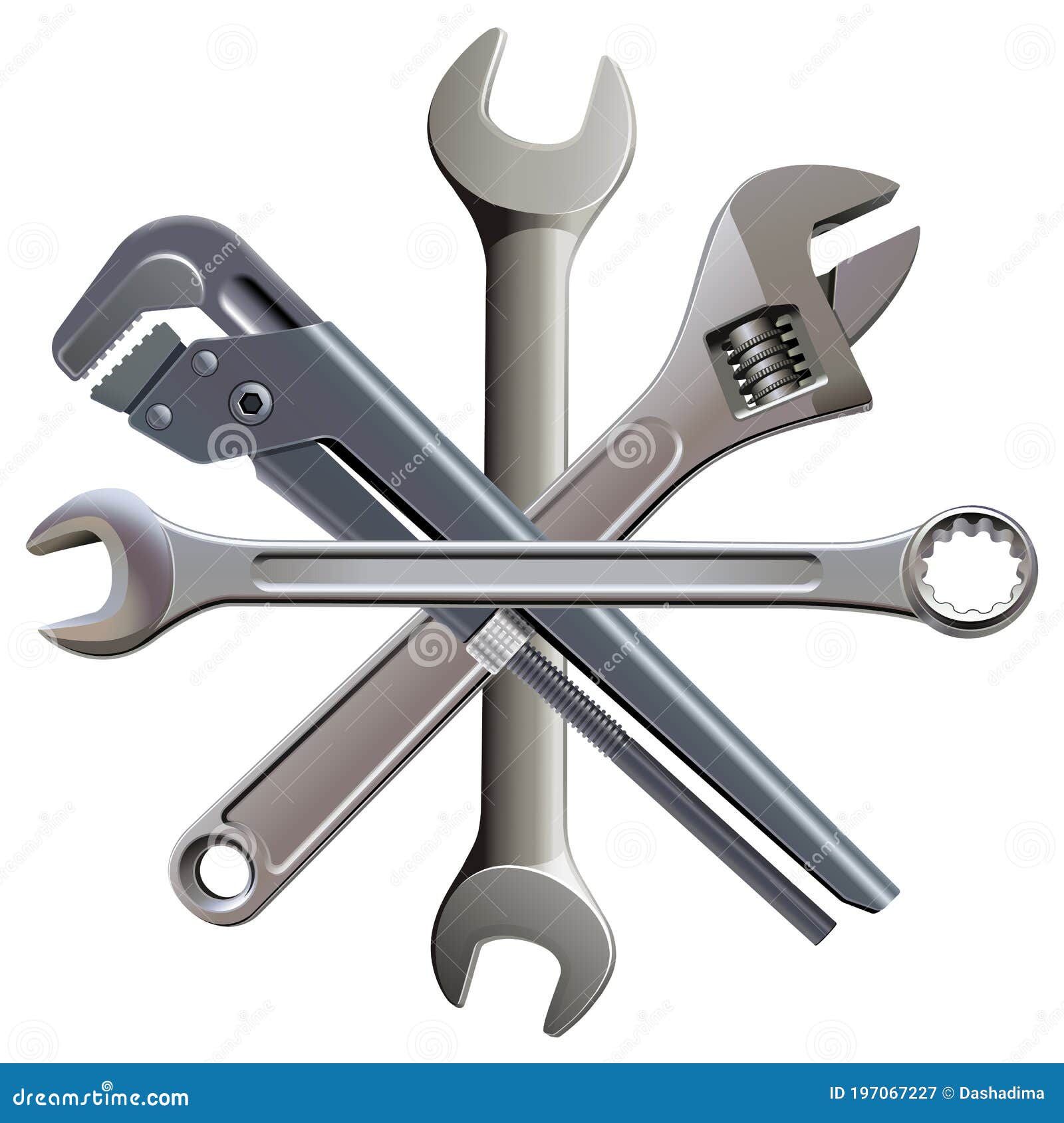 Vector Wrench And Screwdriver On Blueprint XXL Ico | CartoonDealer.com ...