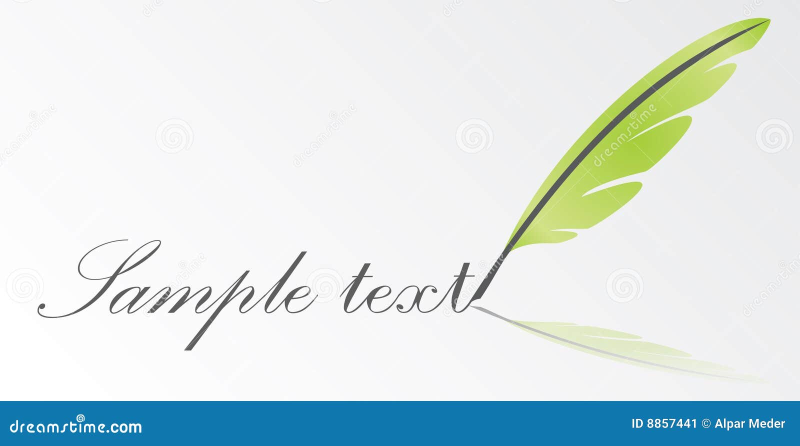 Vector Writing Feather stock vector. Illustration of drawing - 8857441