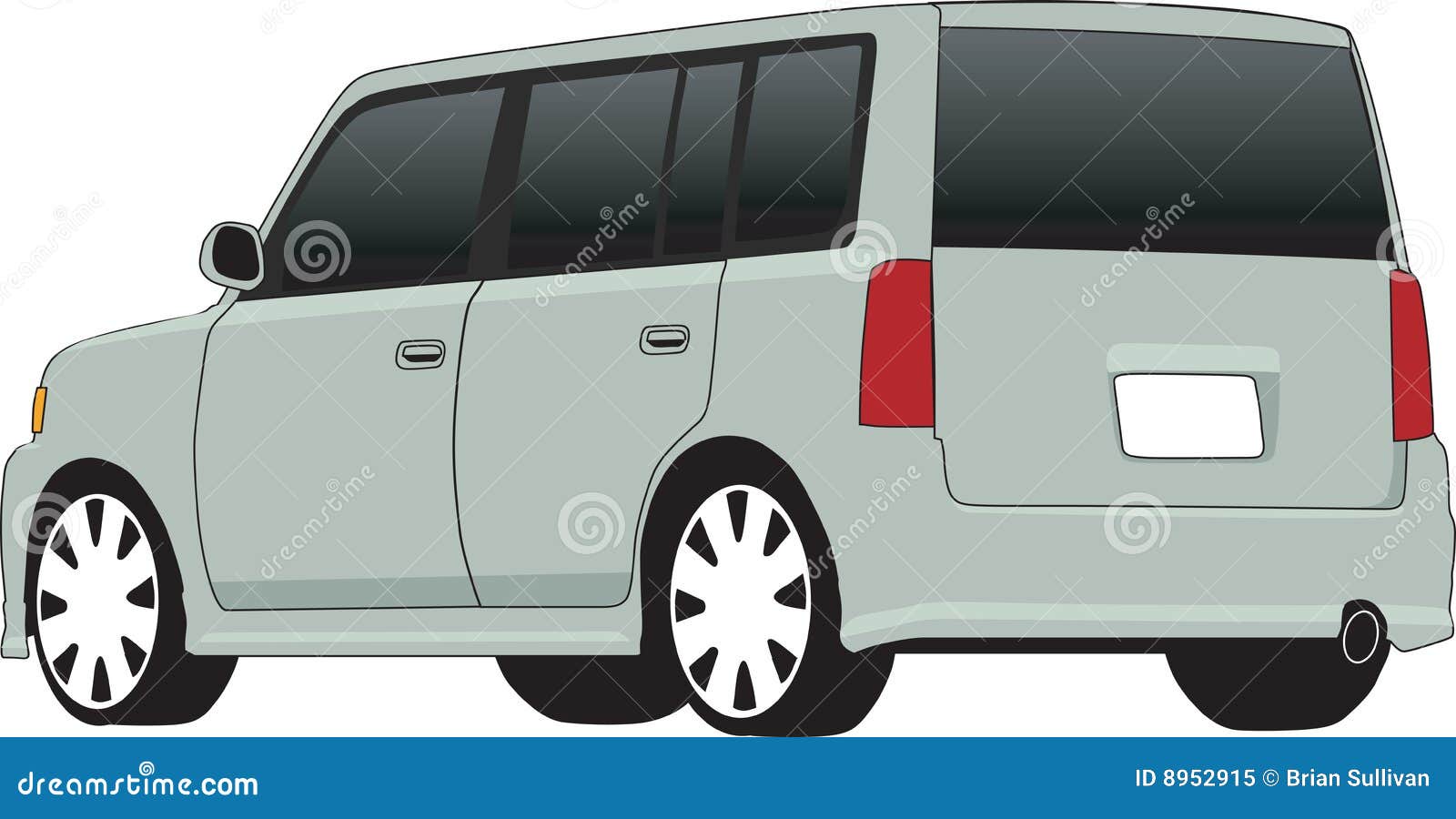 Vector xB - Rear stock vector. Illustration of automobile - 8952915