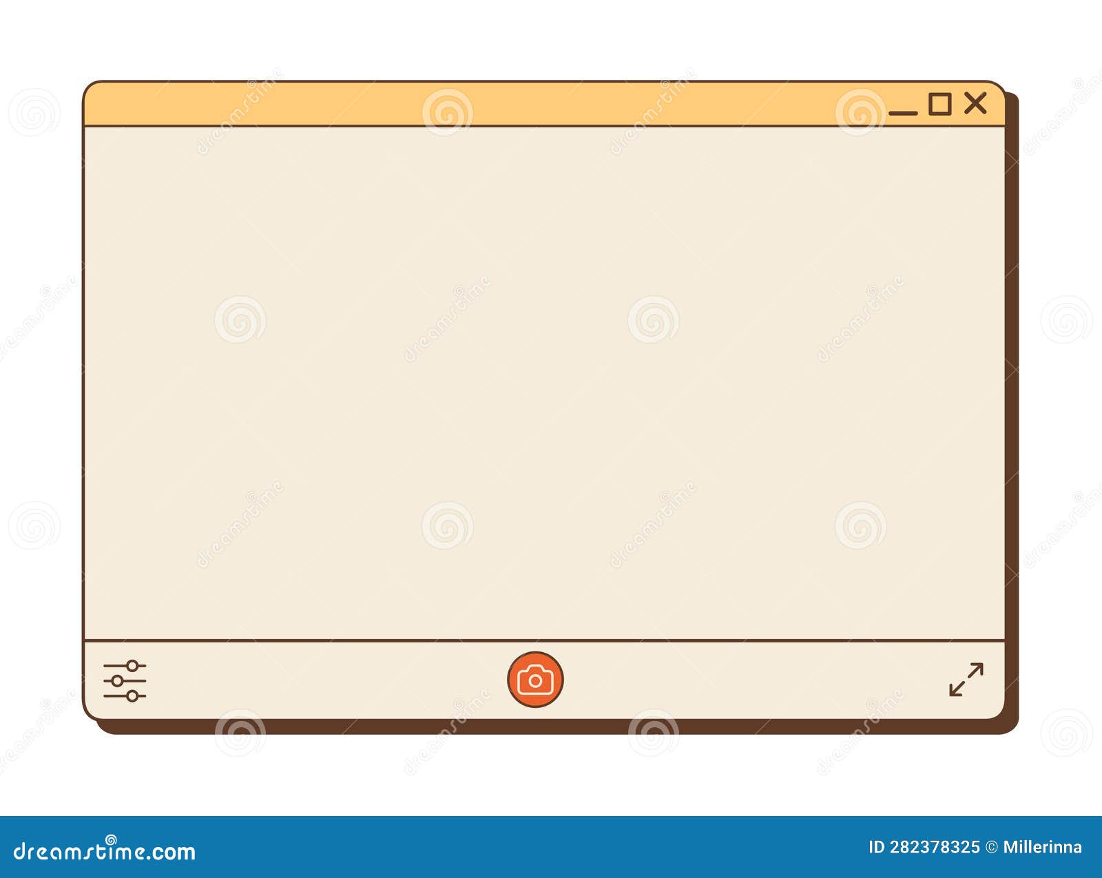 Vector Y2k Photo Booth Window. Nostalgic UI. Retro Computer Interface. Photo App Layout Stock ...