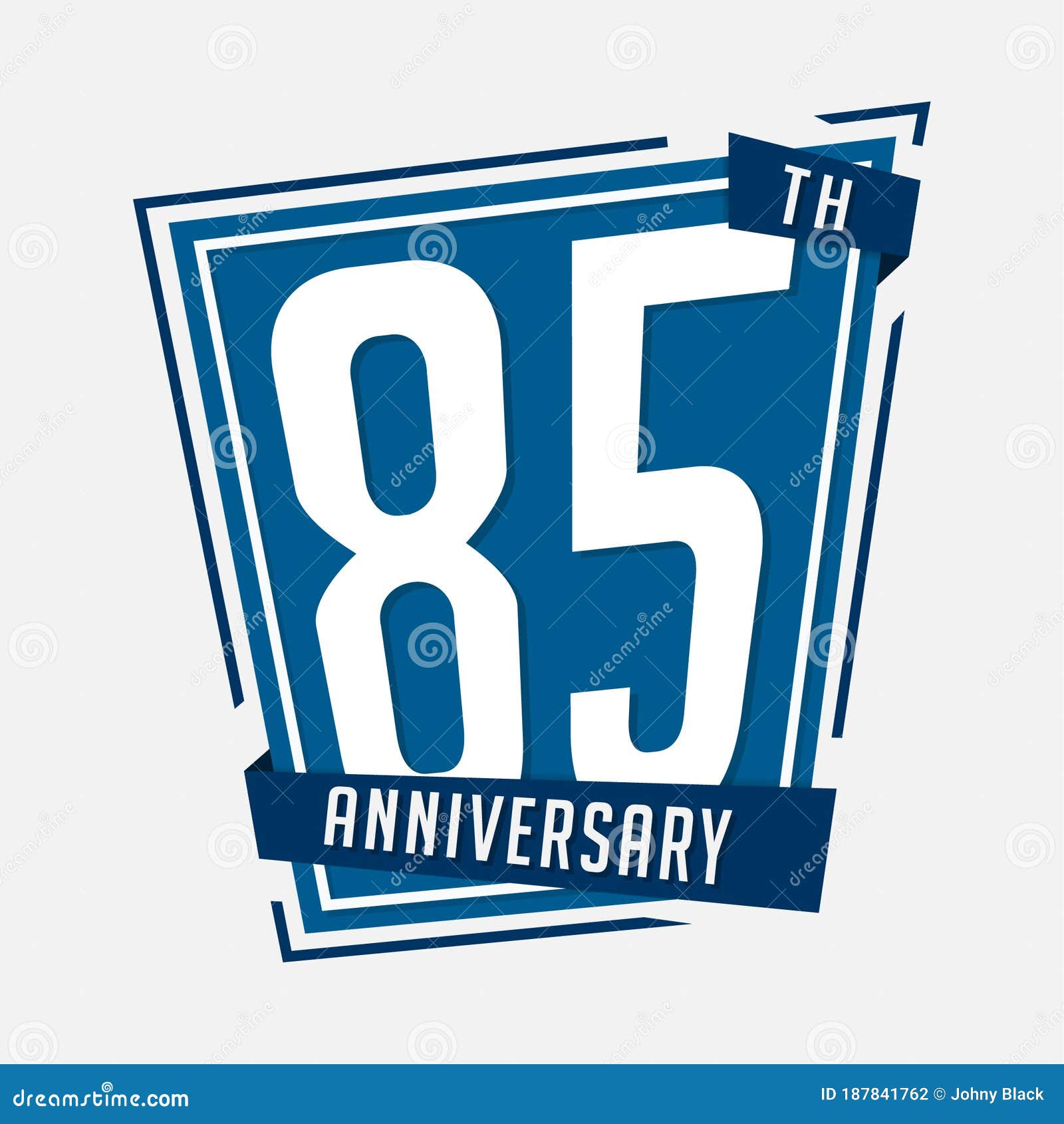 85 Years Celebrating Anniversary Design Template. 85th Anniversary Logo ...