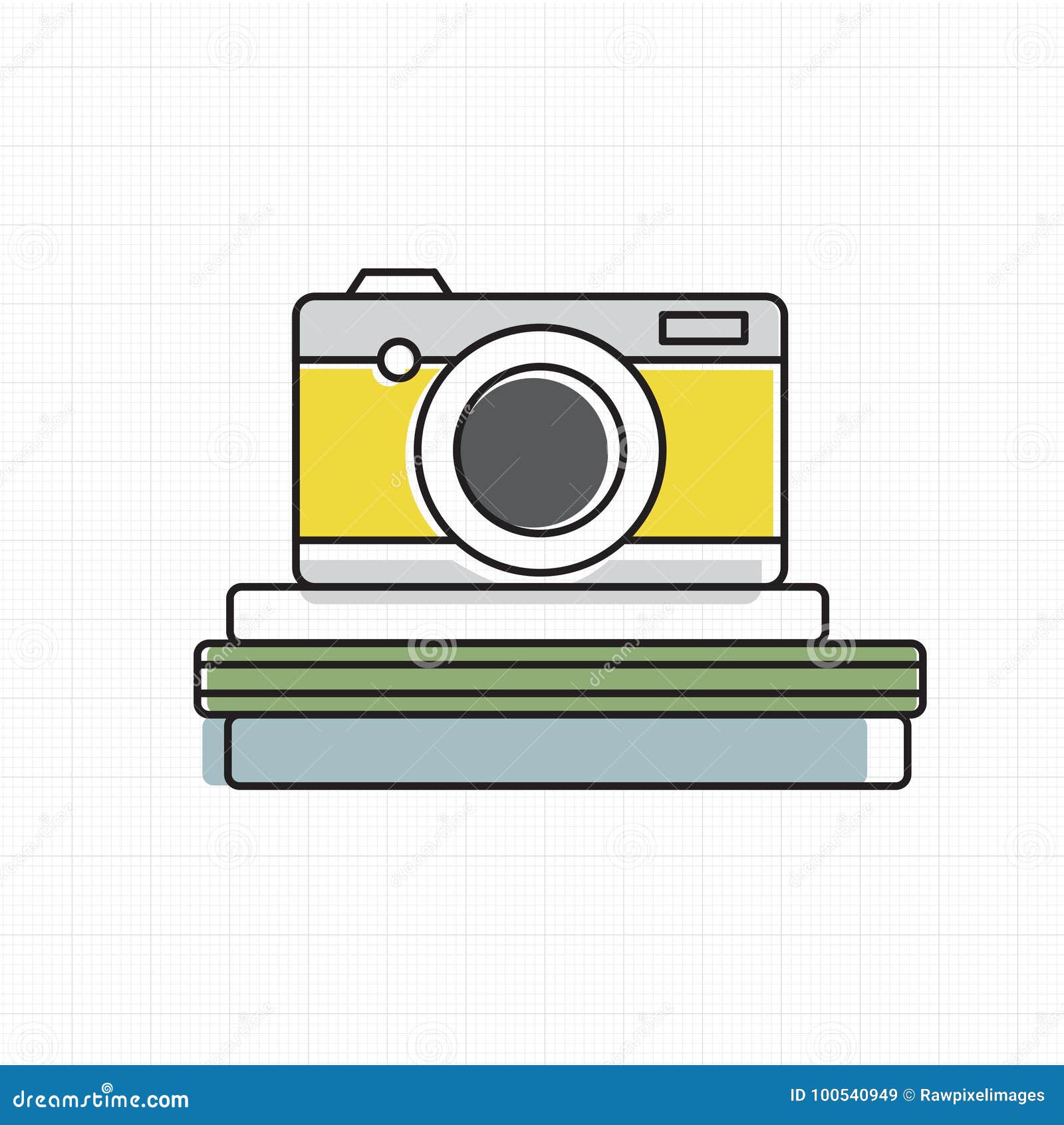 Vector of Yellow Camera Icon Stock Vector - Illustration of graphic ...