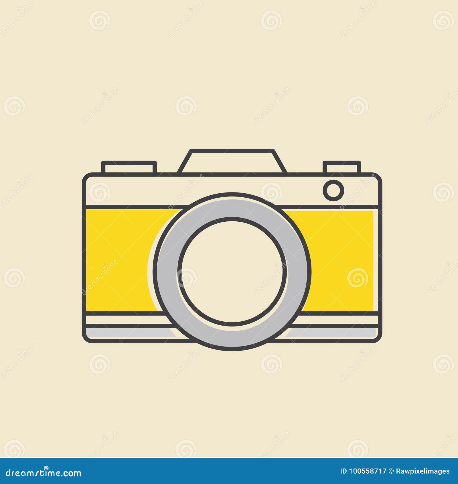 Vector of Yellow Camera Icon Stock Vector - Illustration of sign ...