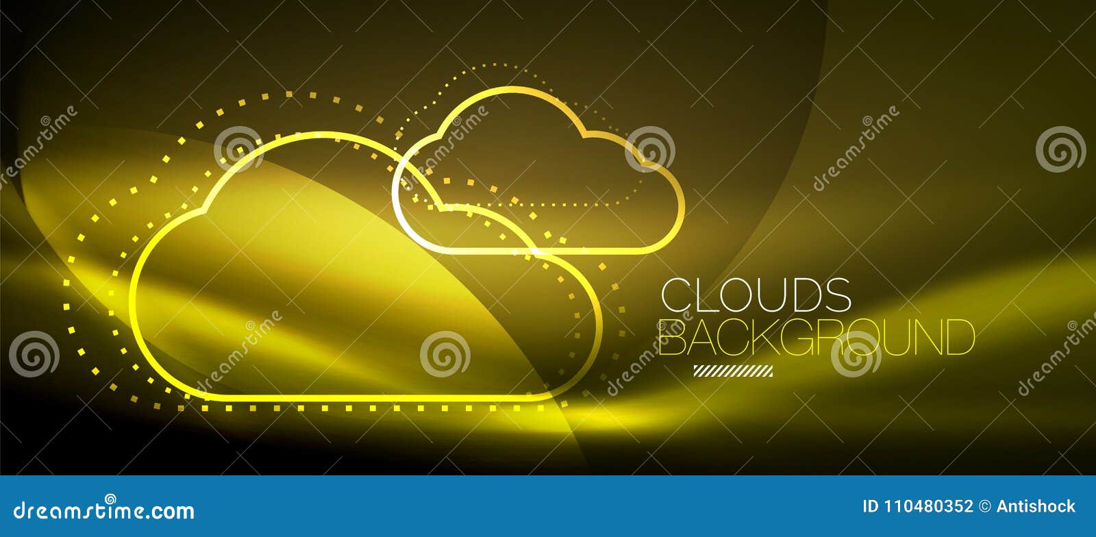 Vector Cloud Computing, Storage Concept Stock Vector - Illustration of algorithm, bulb: 110480352