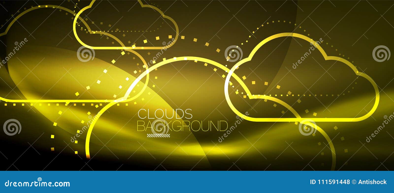 Vector Cloud Computing, Storage Concept Stock Vector - Illustration of information, glow: 111591448