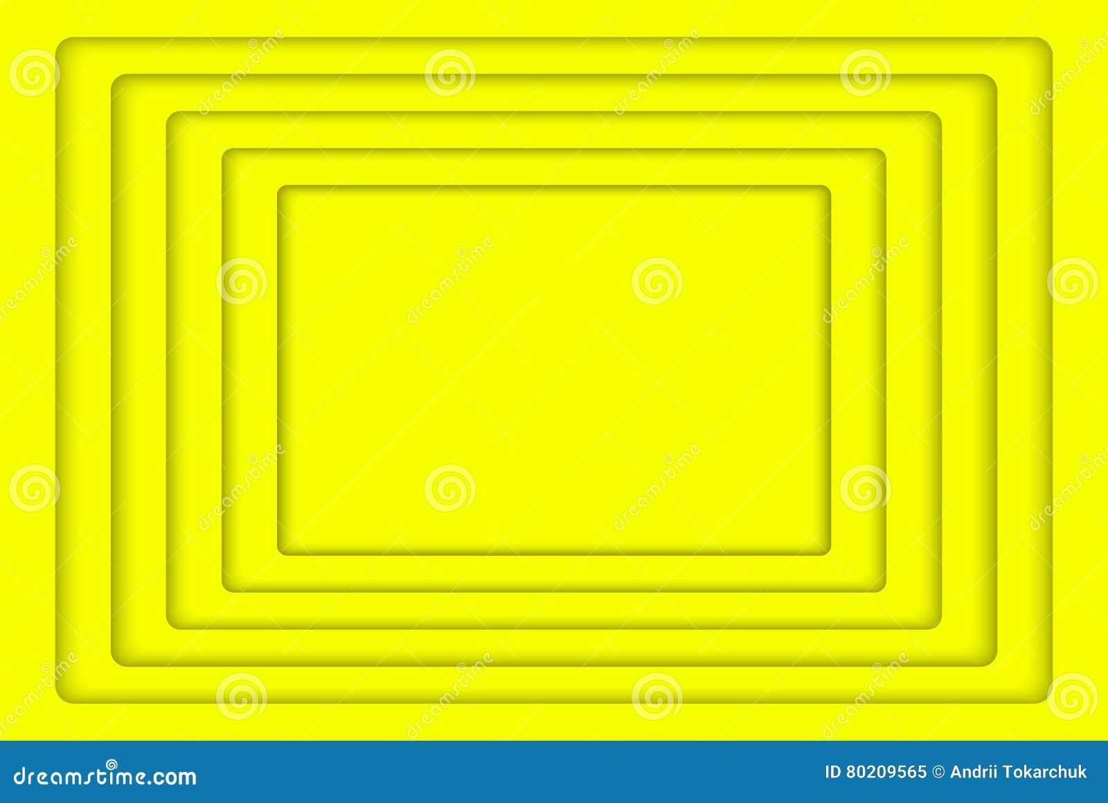 Vector Yellow Concentric Rectangle. Background. Stock Vector ...