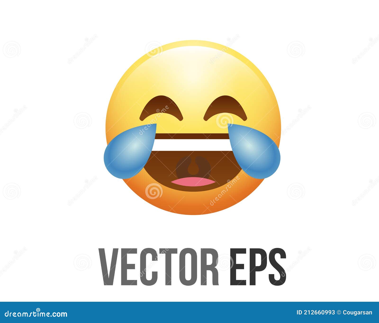 Laughing Boy Icon. Cute Cartoon Character With Red Hair And Freckles ...