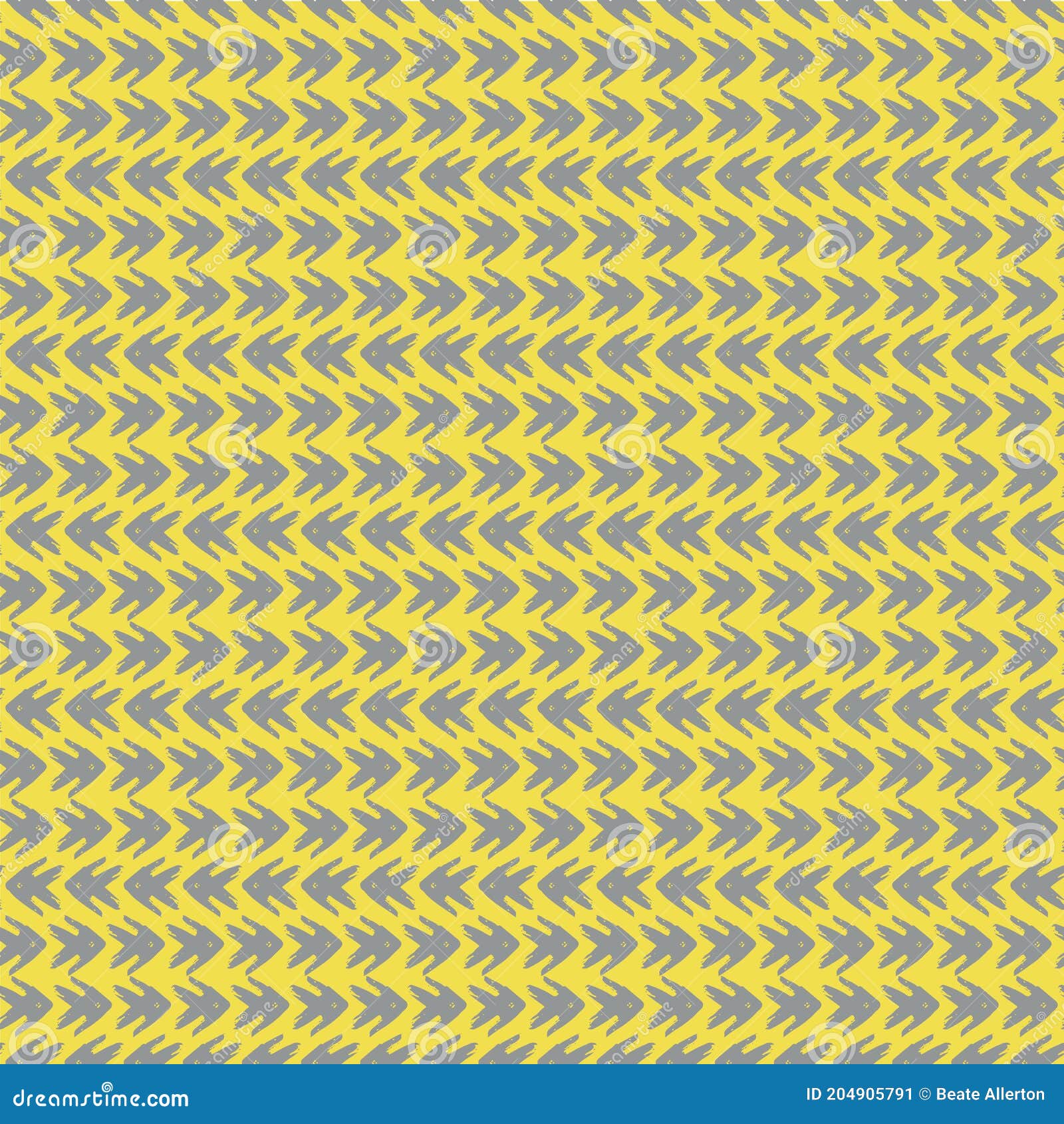 Vector Yellow Grey Tribal Style Arrow Seamless Pattern Background ...