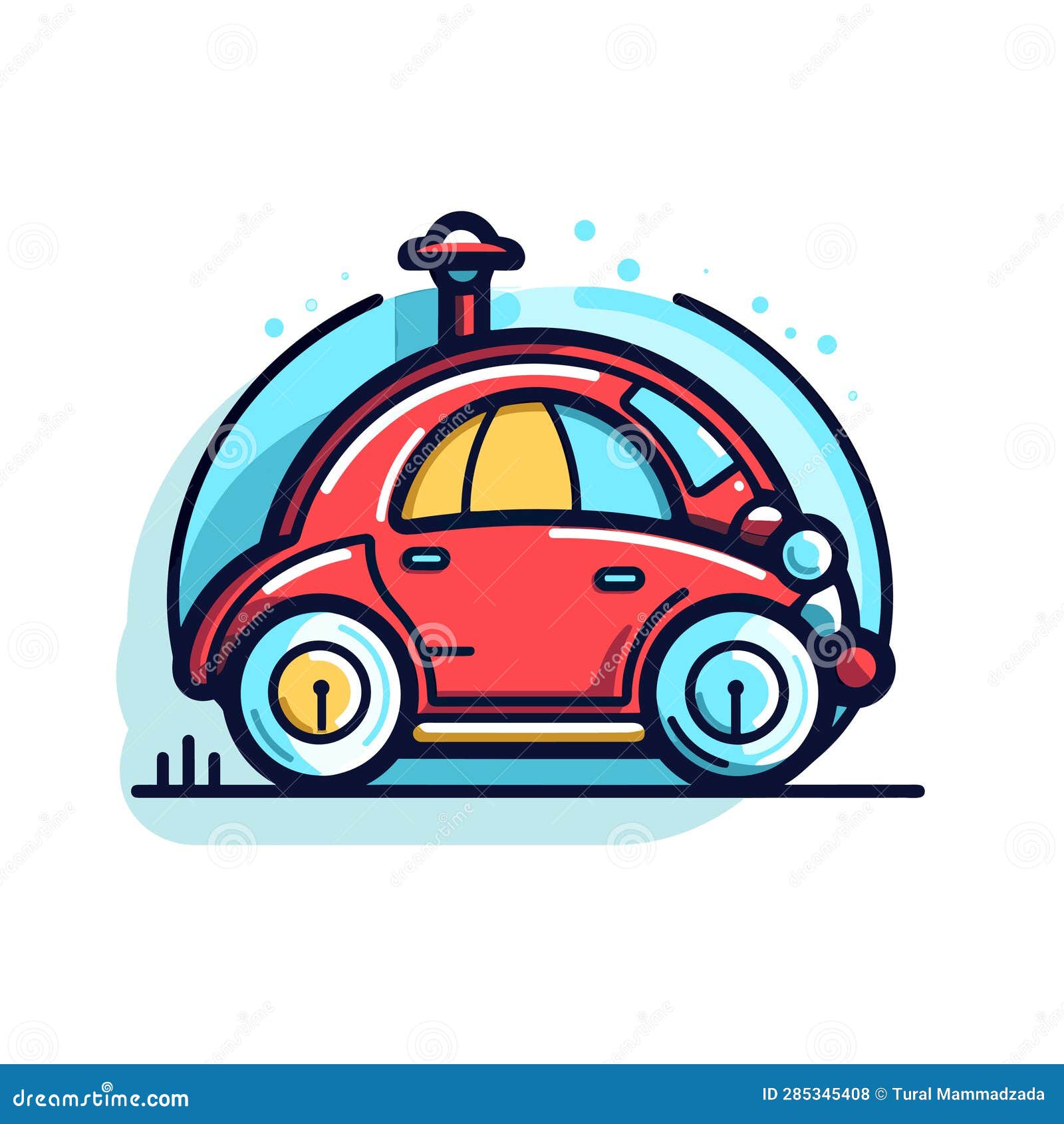 Vector of a Yellow Pencil with a Green Tip Stock Vector - Illustration ...