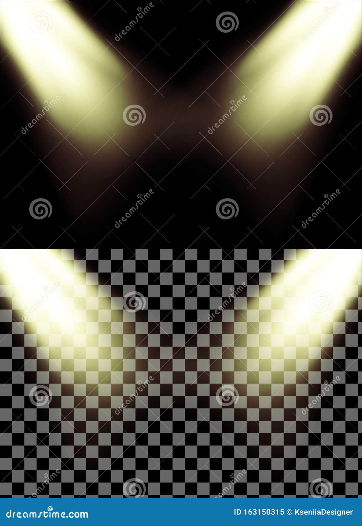 Realistic Sun Rays. Yellow Sun Ray Glow Abstract Shine Light Effect ...