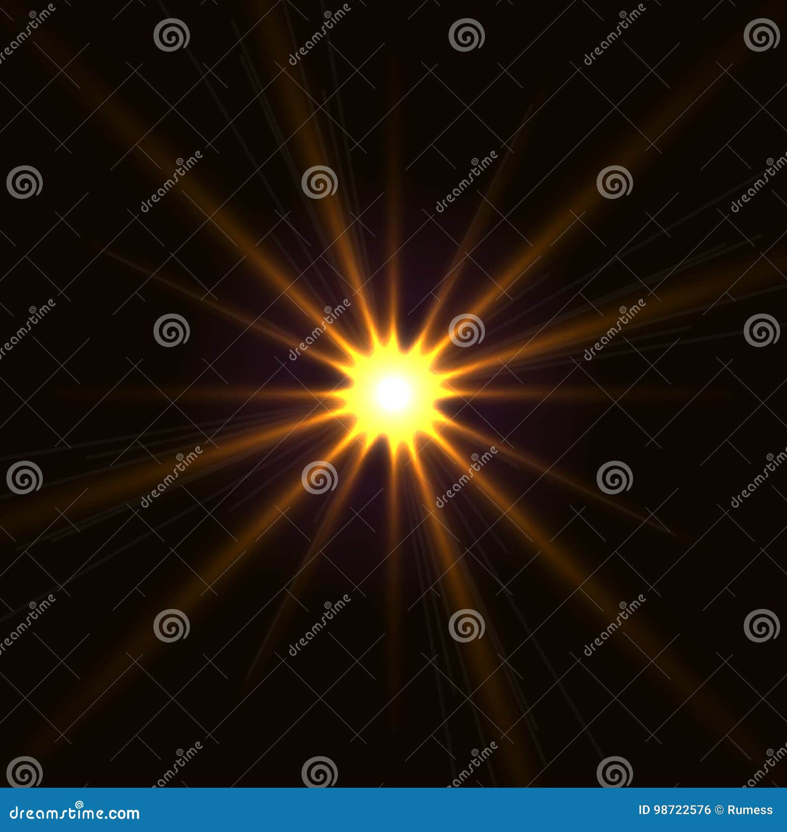 Vector yellow shining star stock vector. Illustration of nature - 98722576