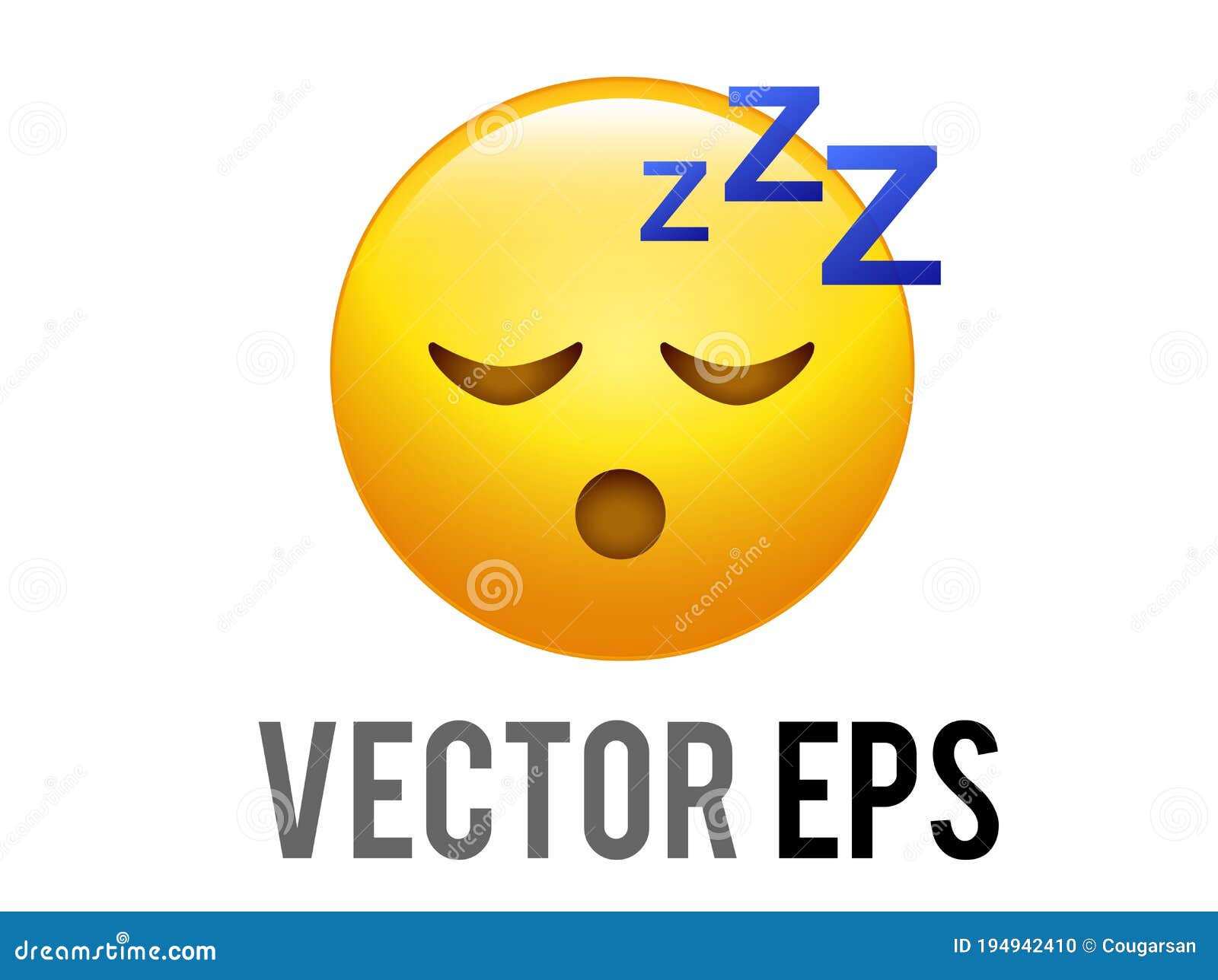 Sleepy Face Emoji Vector Illustration | CartoonDealer.com #187043996