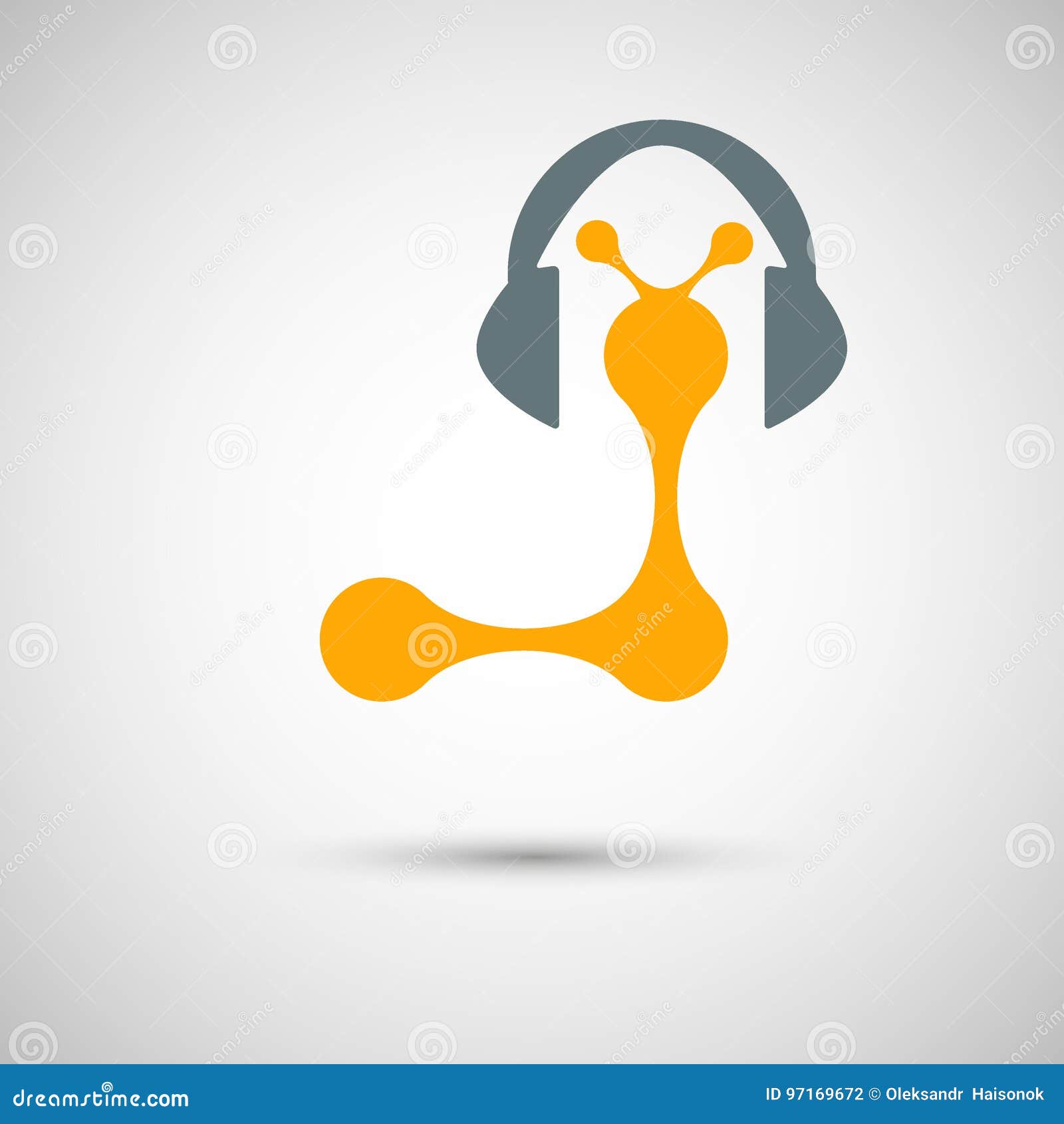 Vector Yellow Snail on a White Background Stock Vector - Illustration ...