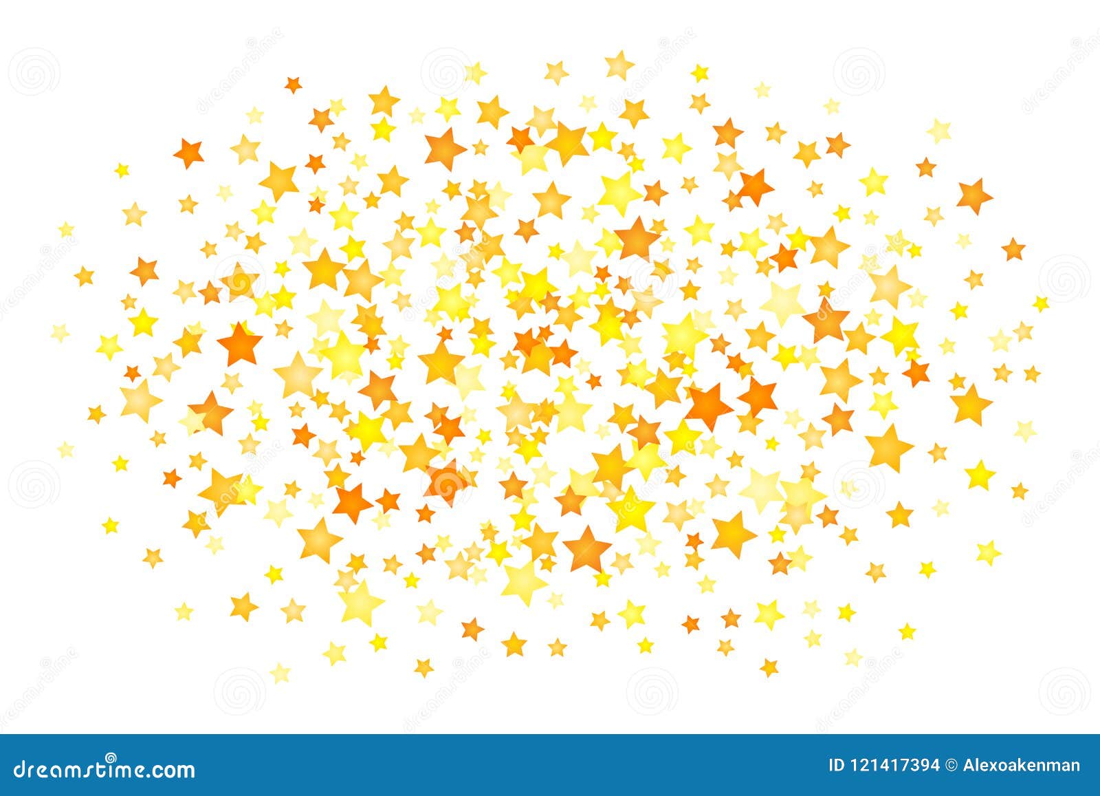 Vector Yellow Stars Background Element in Flat Style Stock Vector ...
