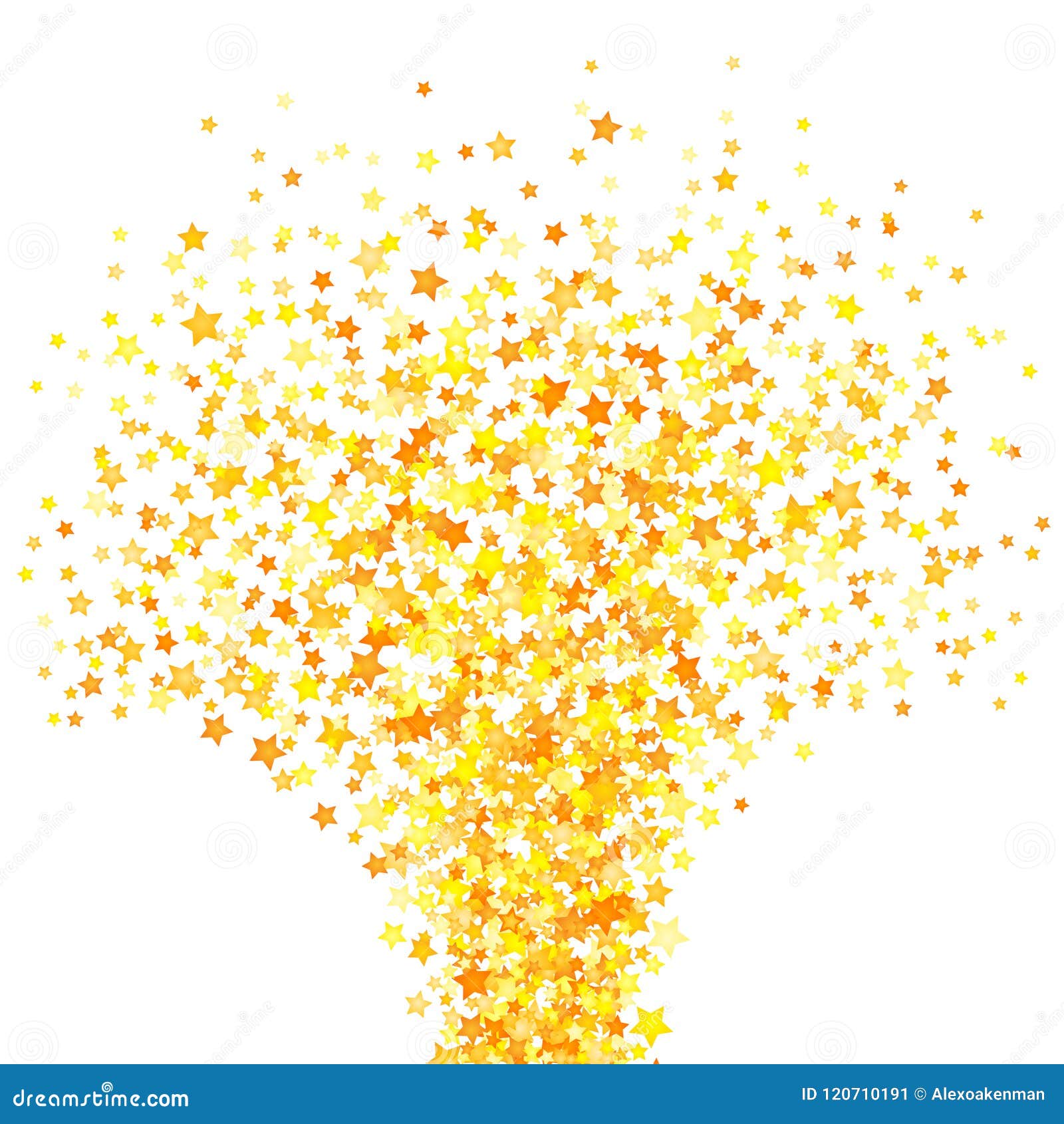 Vector Yellow Stars Background Element in Flat Style Stock Vector ...