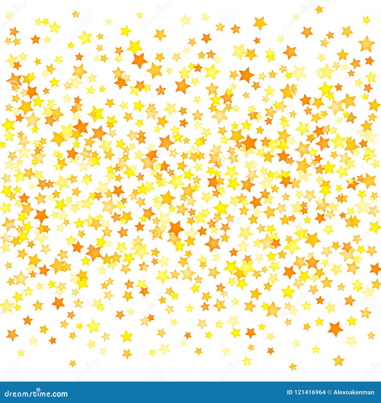 Vector Yellow Stars Background Element in Flat Style Stock Vector ...