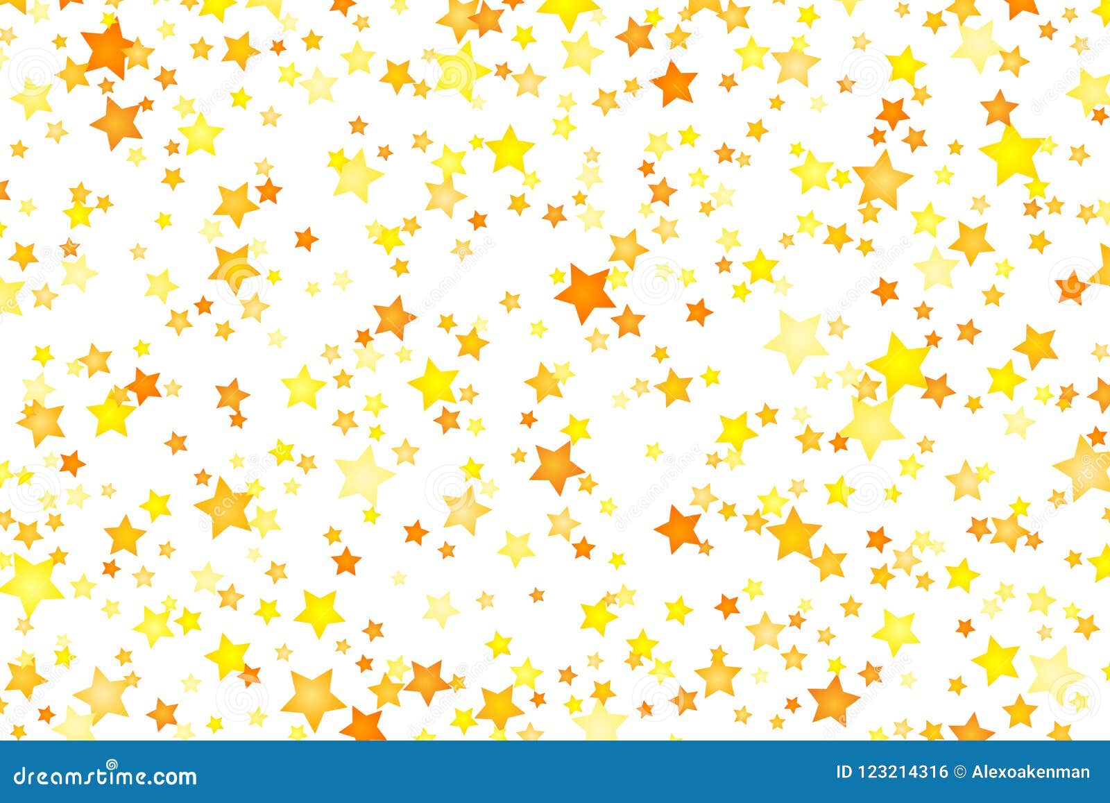Vector Yellow Stars Background Element in Flat Style Stock Vector ...