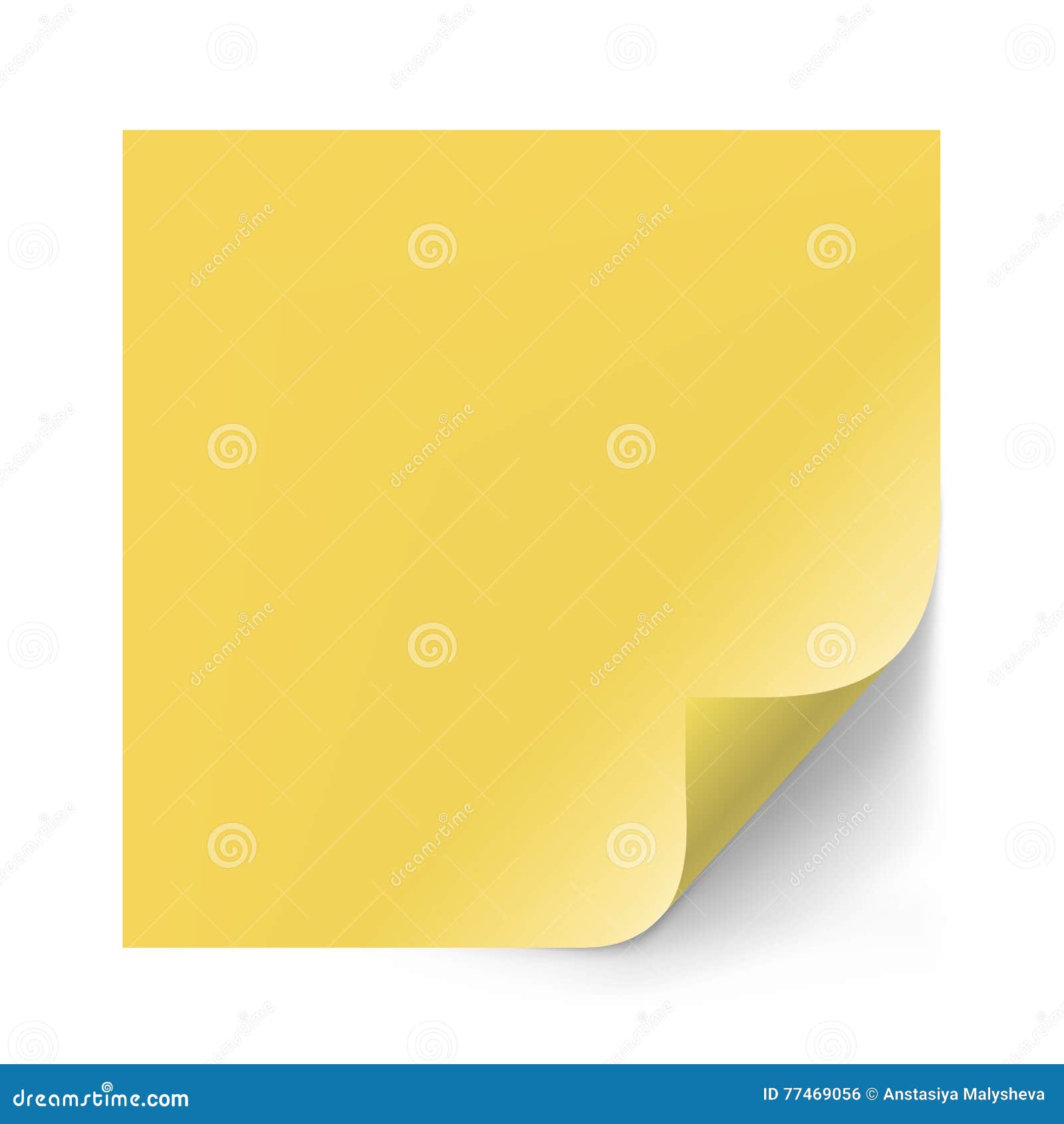 Vector Yellow Sticker Paper Stock Vector - Illustration of notice ...