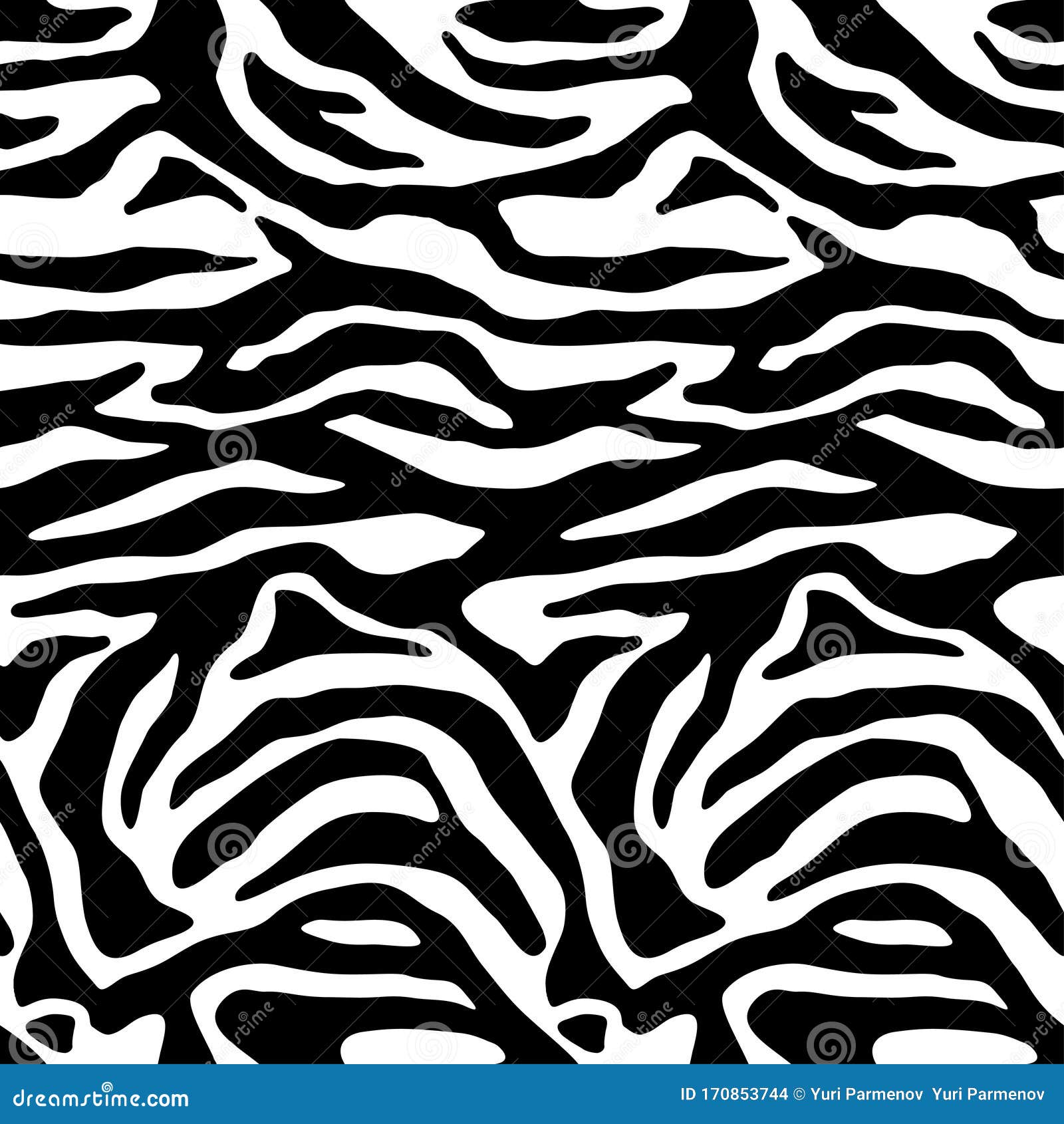 Zebra Fur - Stripe Skin, Animal Pattern. Repeating Texture. Black and ...