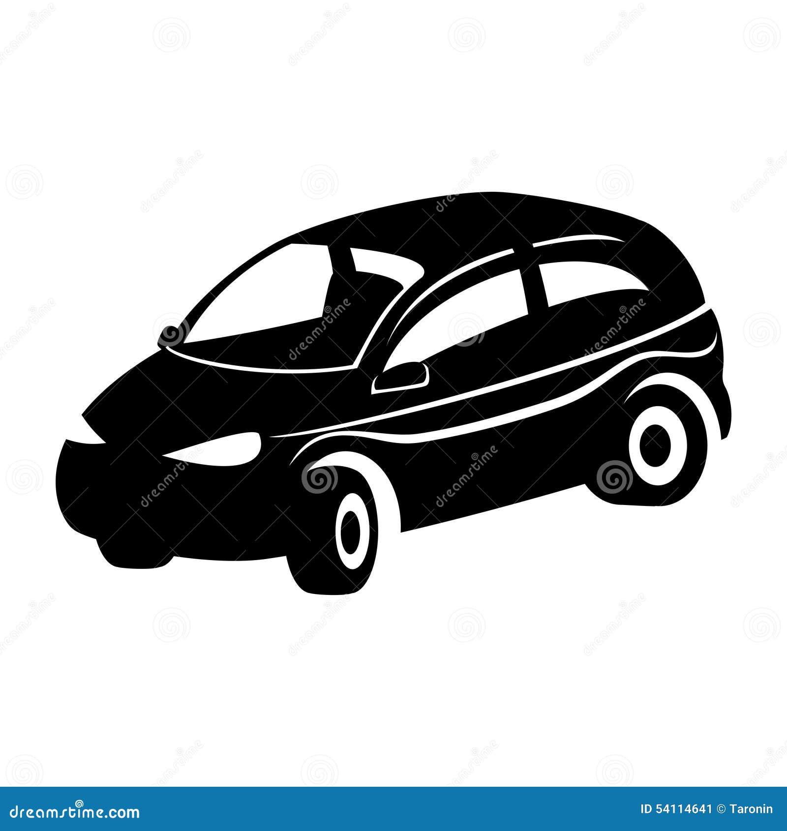 Vector Zeichen Auto vektor abbildung. Illustration von einfarbig - 54114641