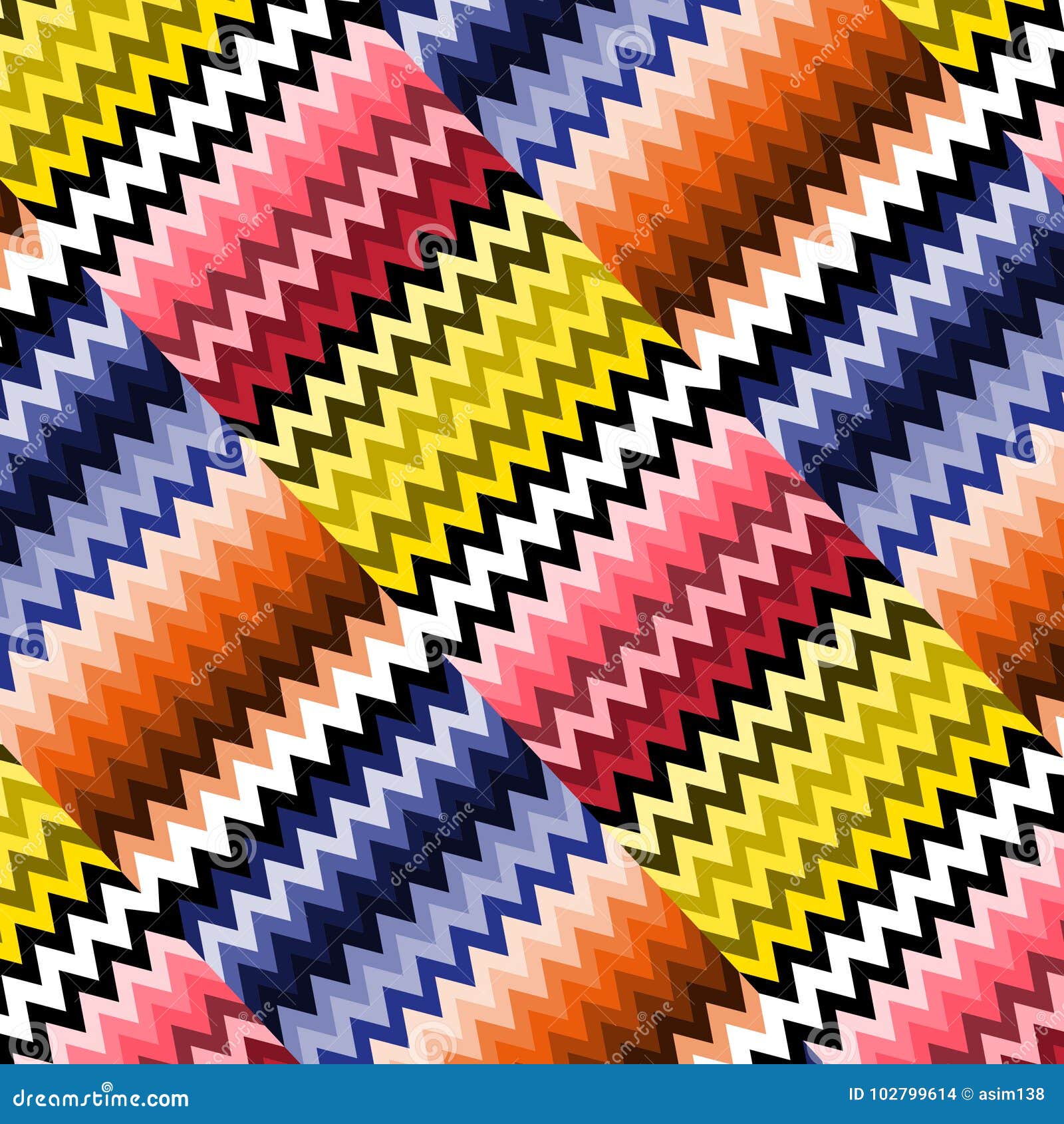 Vector Zig Zag Abstract Colorful Seamless Optical Pattern Stock Vector ... Vector Zig Zag Abstract Colorful Seamless Optical Pattern Stock Vector ...